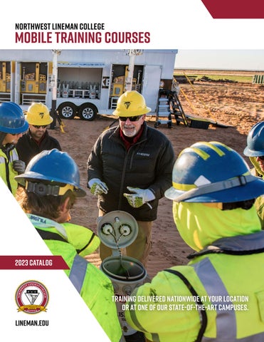 2023 Mobile Training Courses Catalog by Northwest Lineman College - Issuu