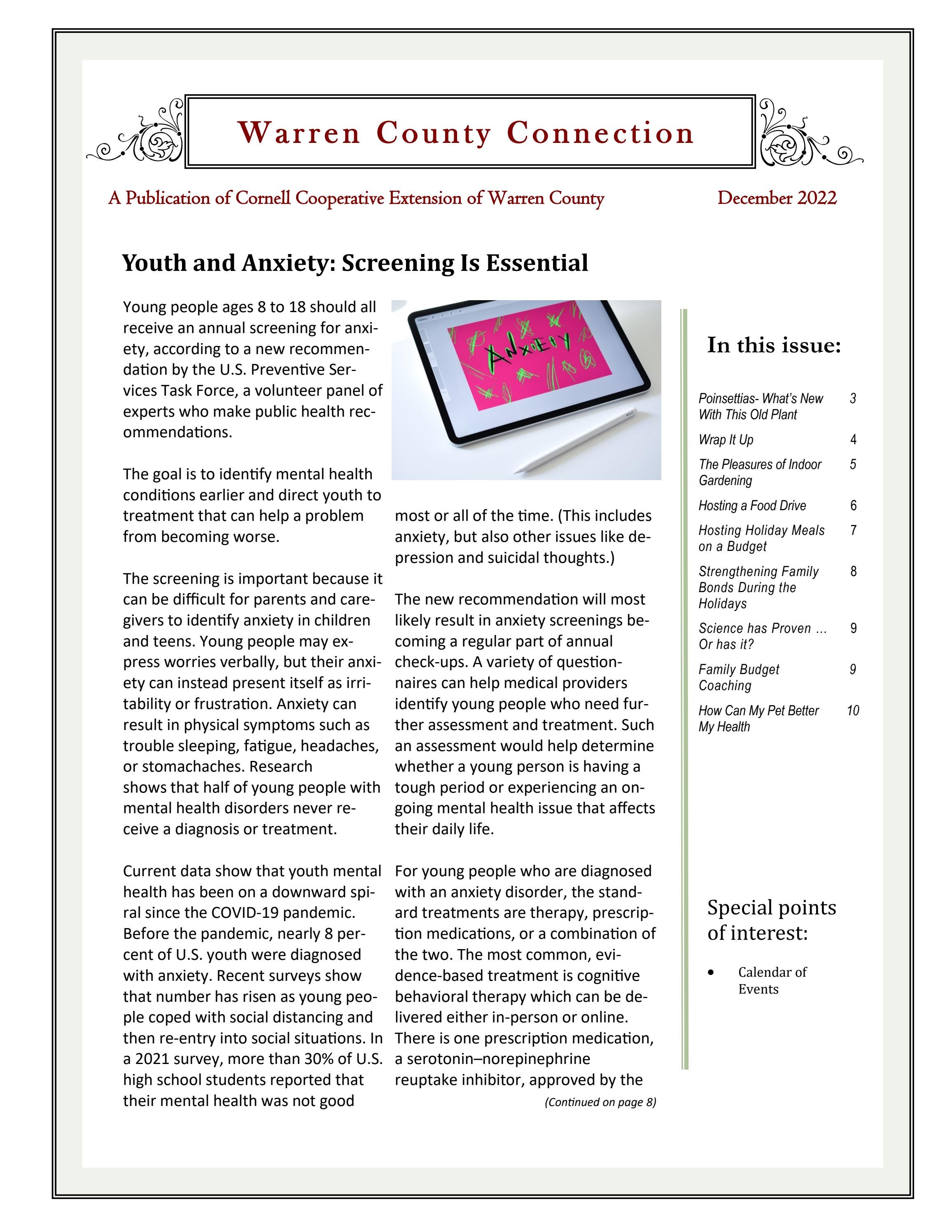 Warren County Connection - December 2022 by cornellcoopwarren - Issuu