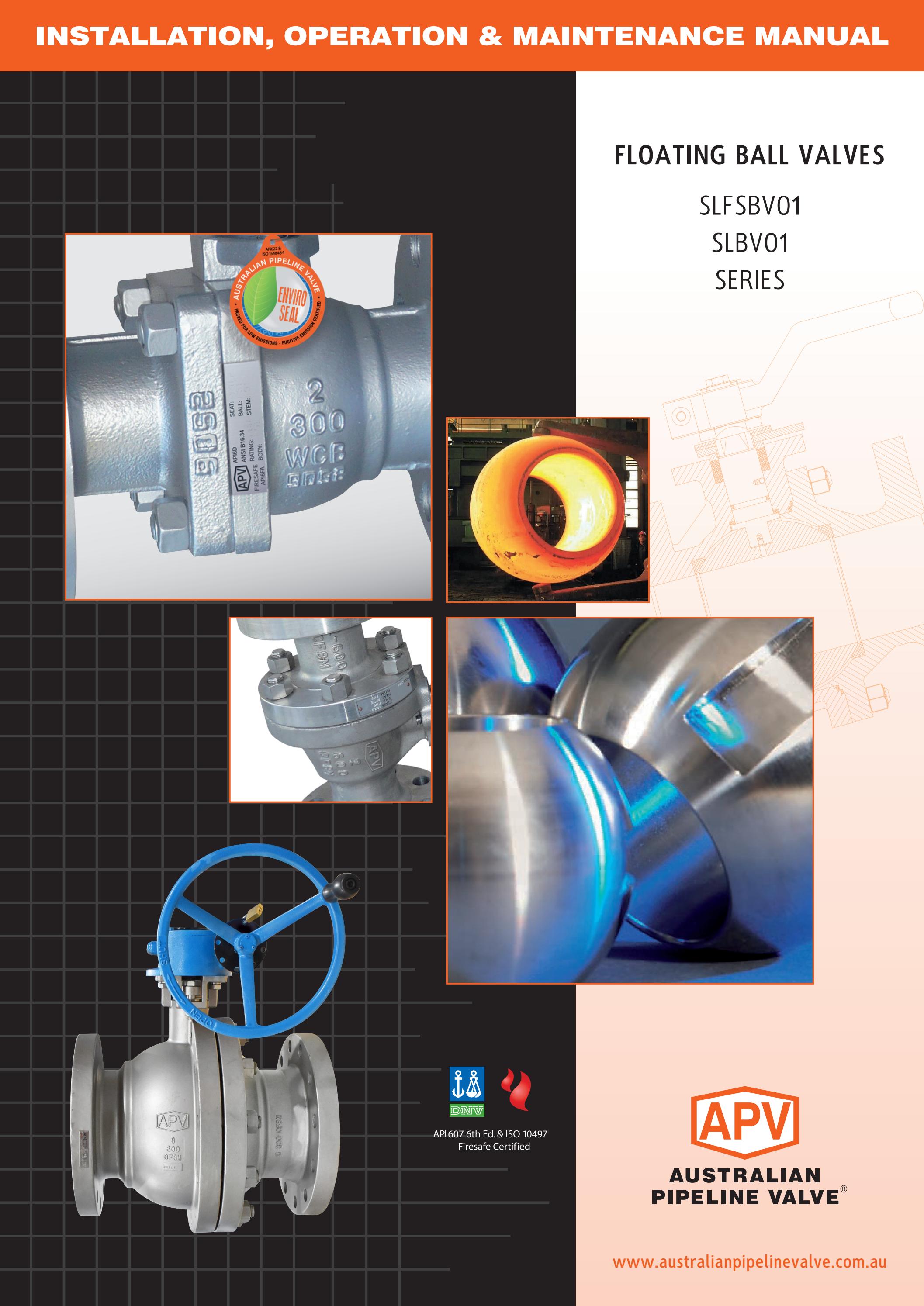 APV Ball BV01 IOM by Australian Valve Centre - Issuu