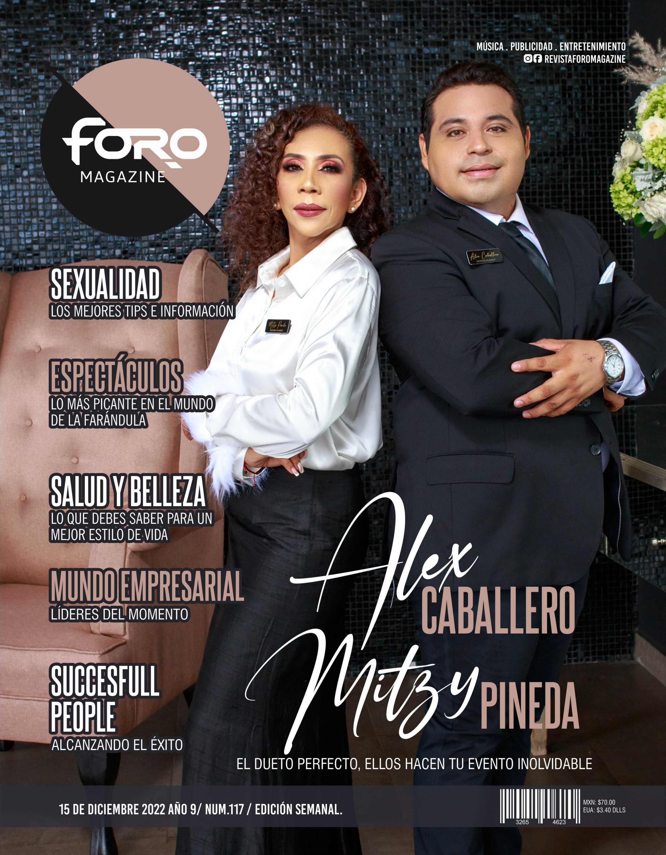 ALEX CABALLERO Y MITZY PINEDA "HACEN EVENTOS INOLVIDABLES" DIC 2022 by REVISTA FORO MAGAZINE - Issuu