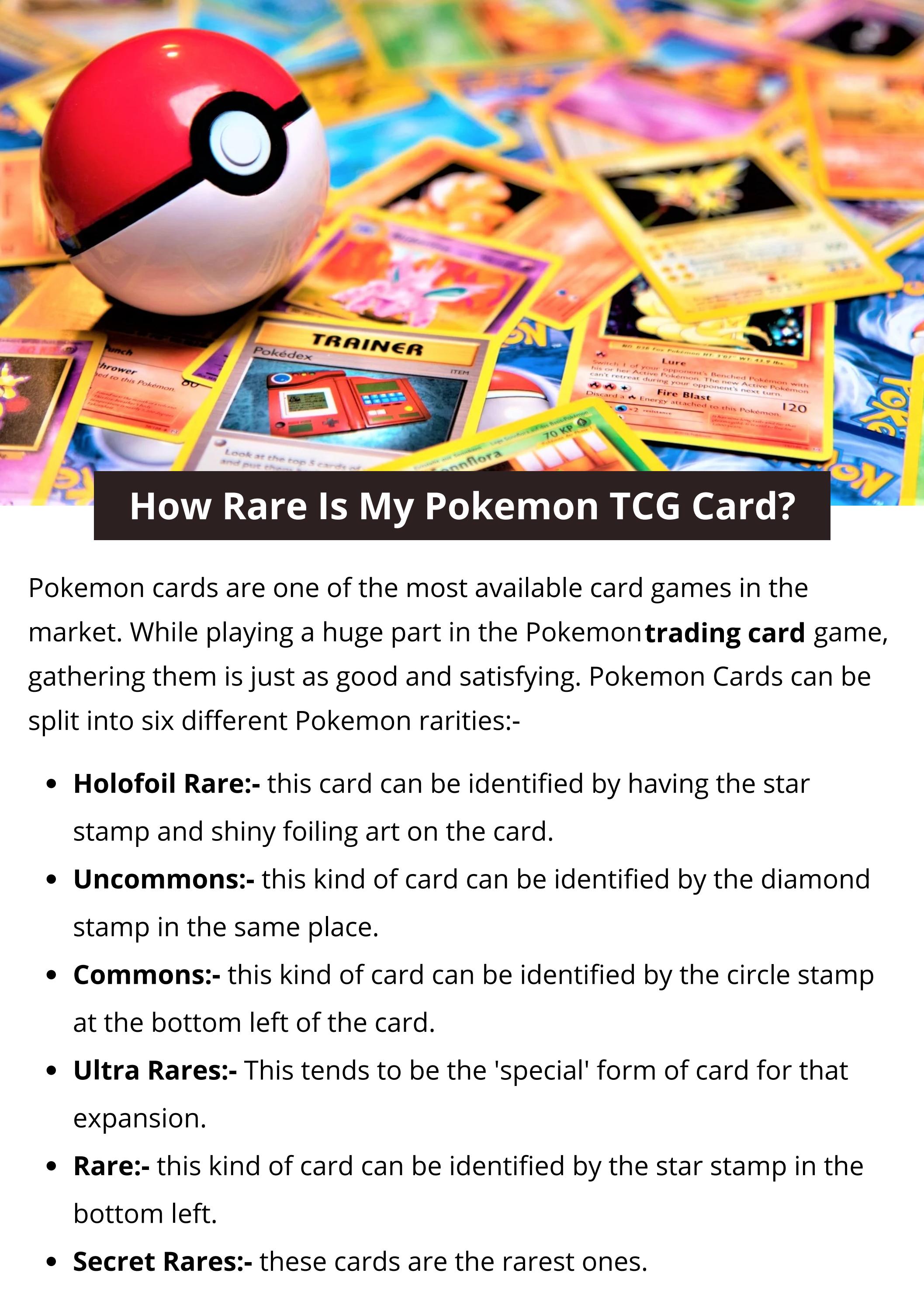How Rare Is My Pokemon TCG Card By Jonesashley Issuu How Rare Is My Pokemon TCG Card By Jonesashley Issuu
