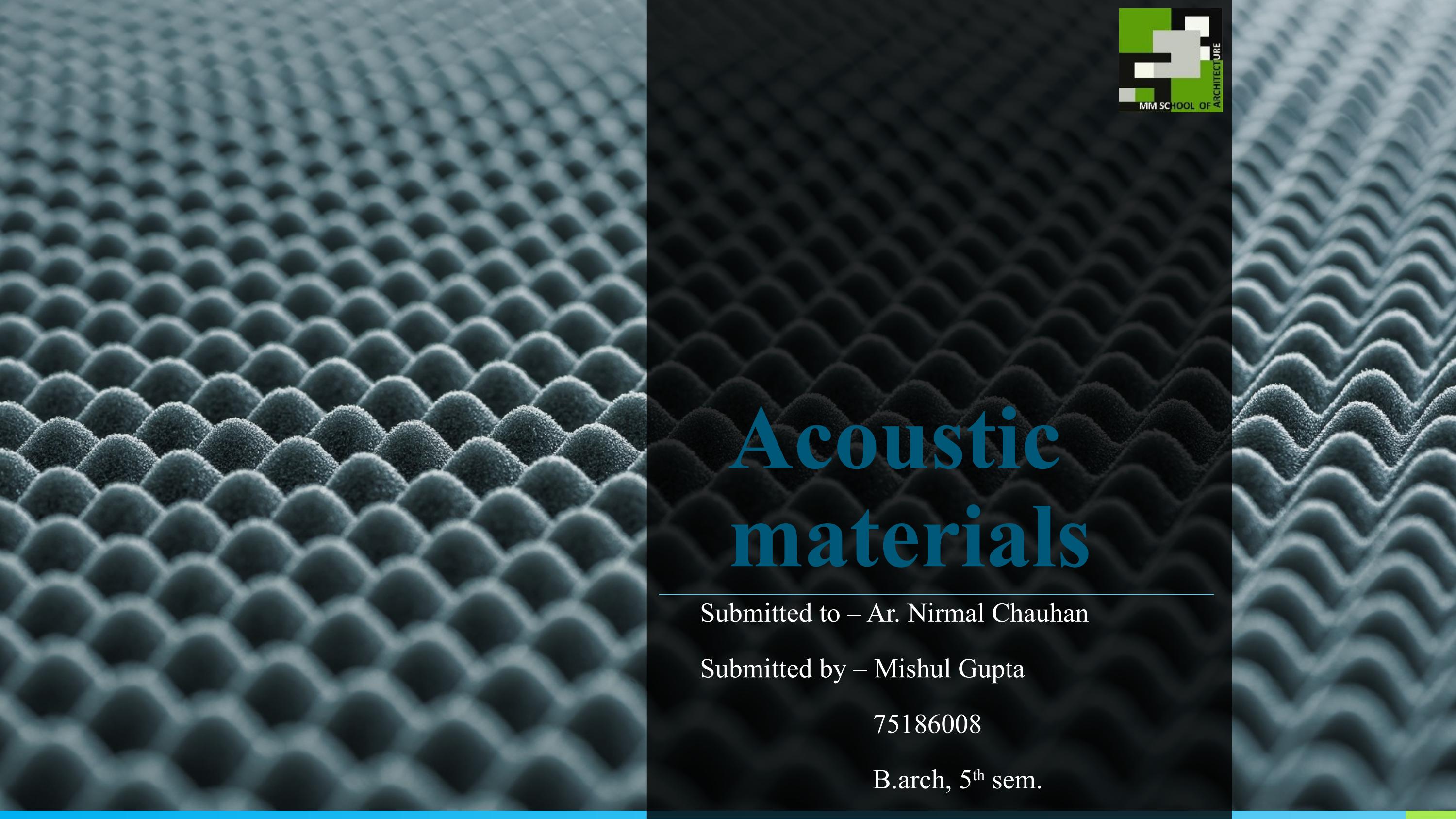 Acoustic materials by MG ART - Issuu