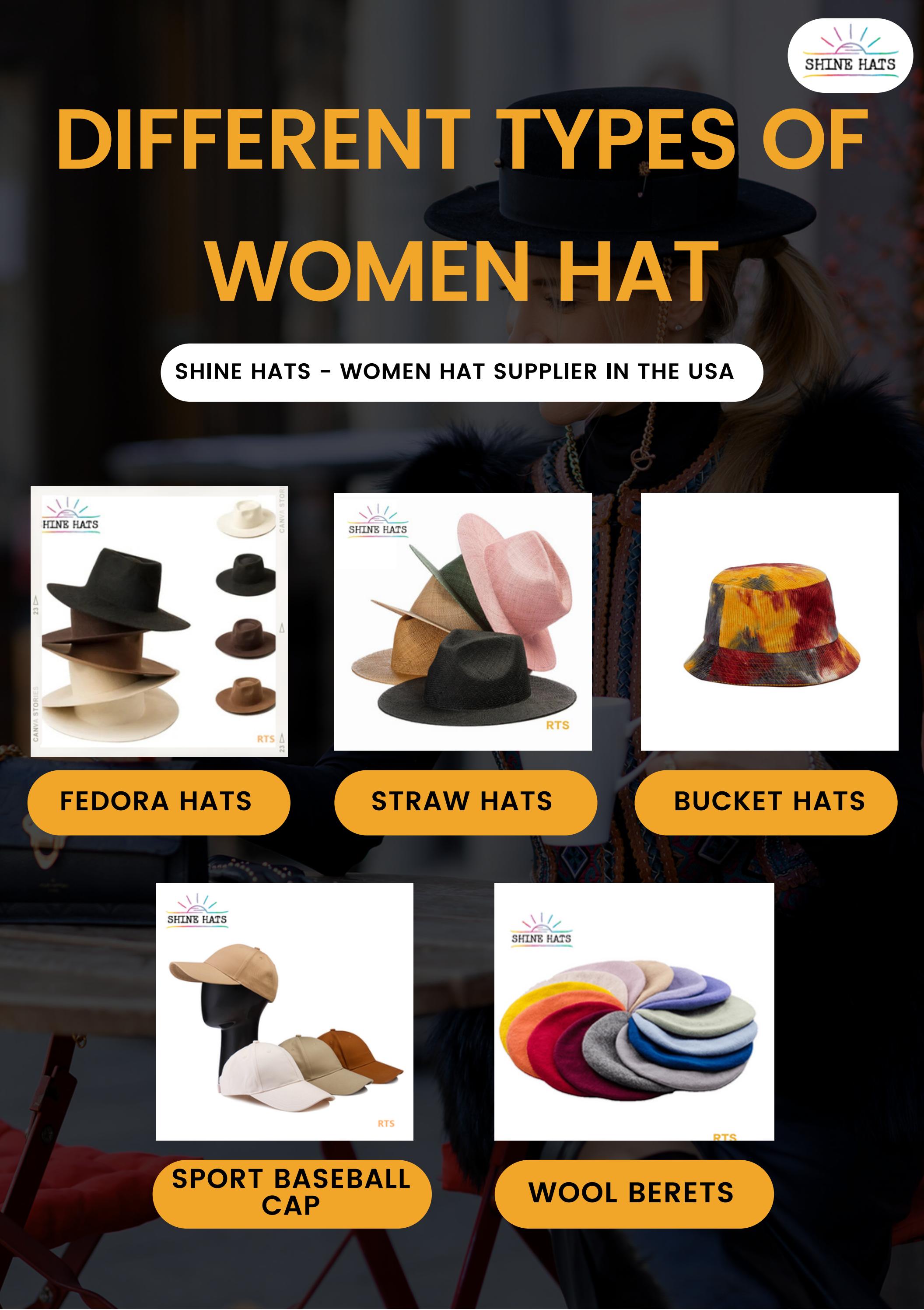 Different Types of Women Hat - Shine Hats by shinehats - Issuu