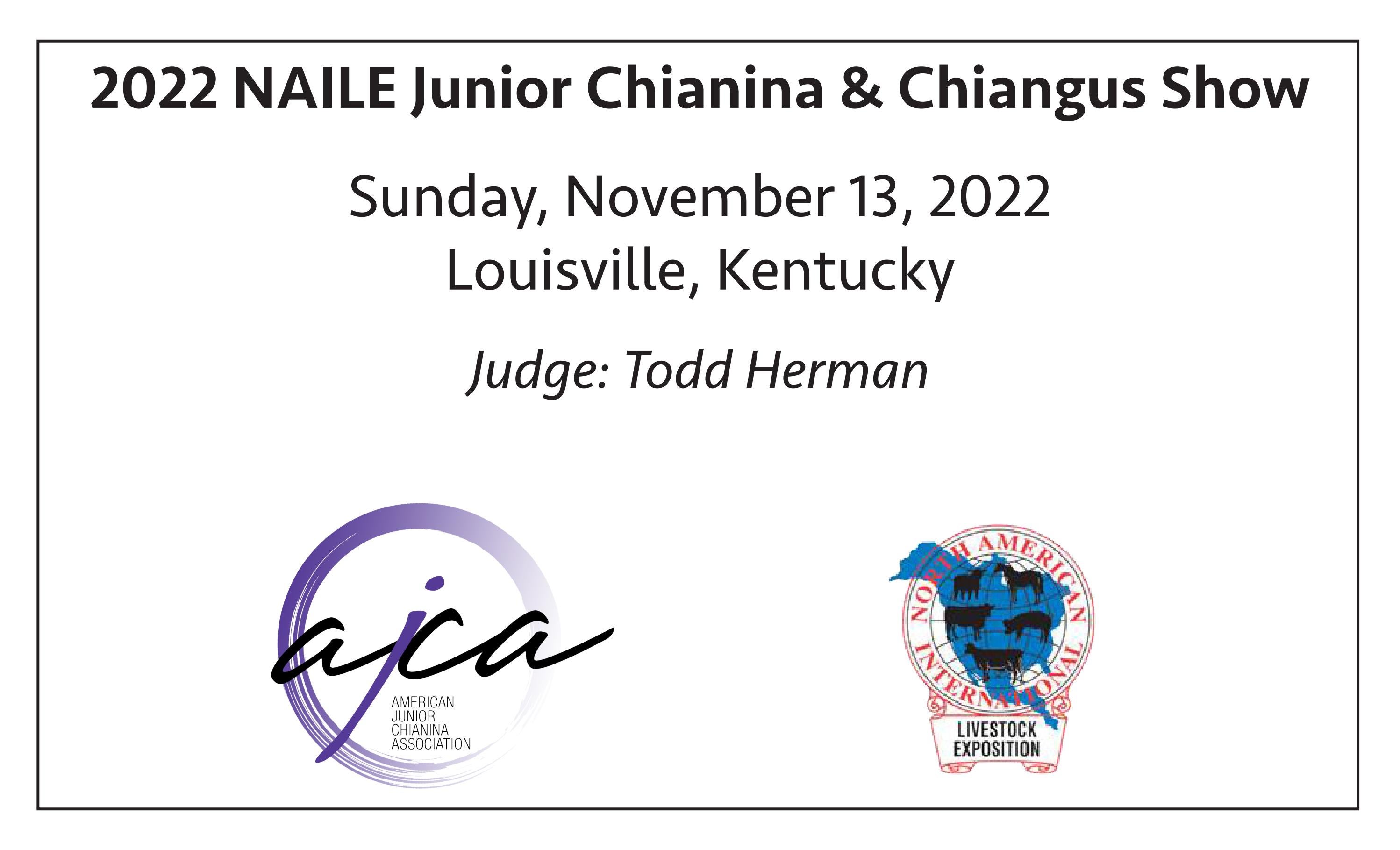2022 NAILE Junior Show Results by American Chianina Journal - Issuu