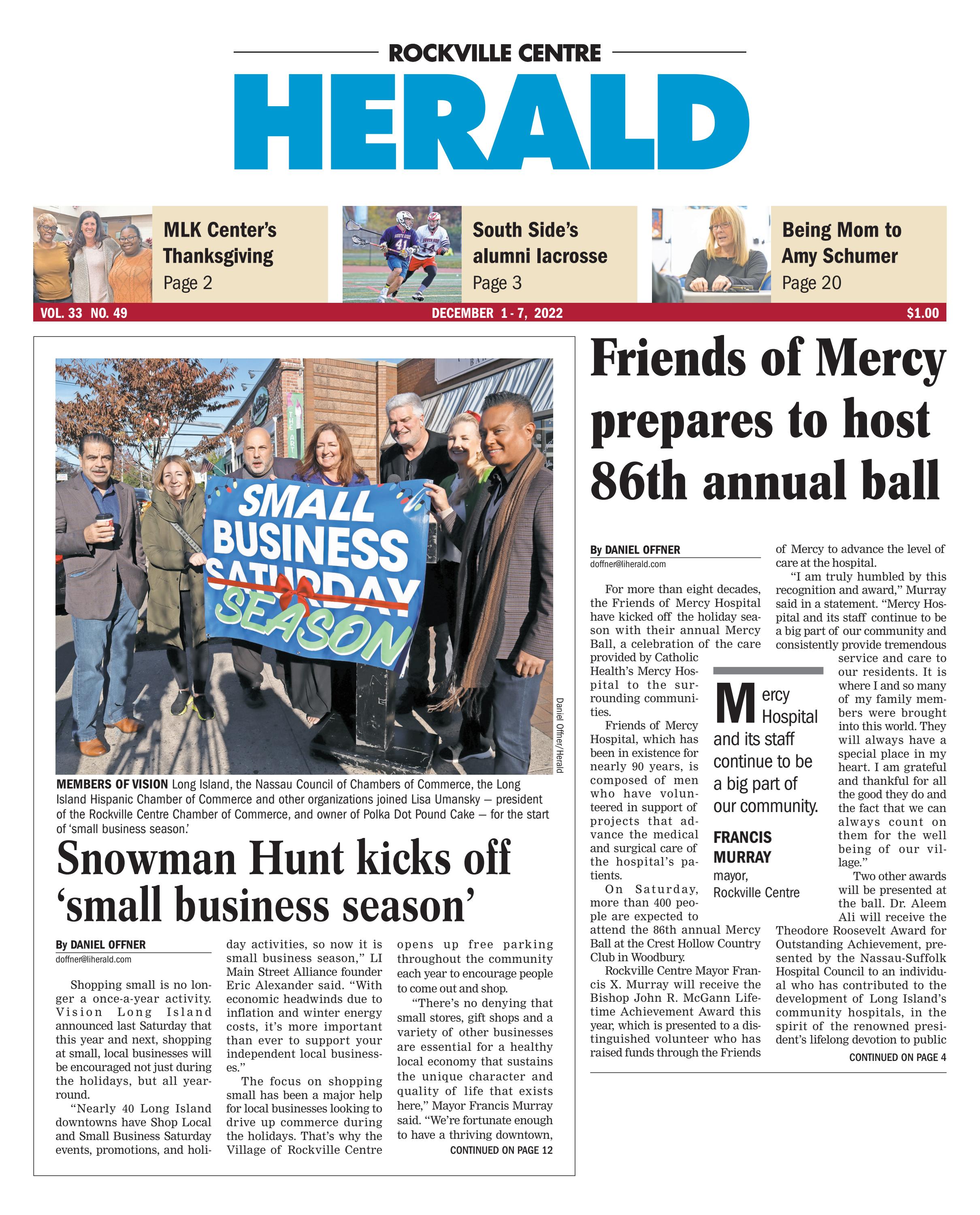 Rockville Centre Herald 12-01-2022 by Richner Communications, Inc - Issuu