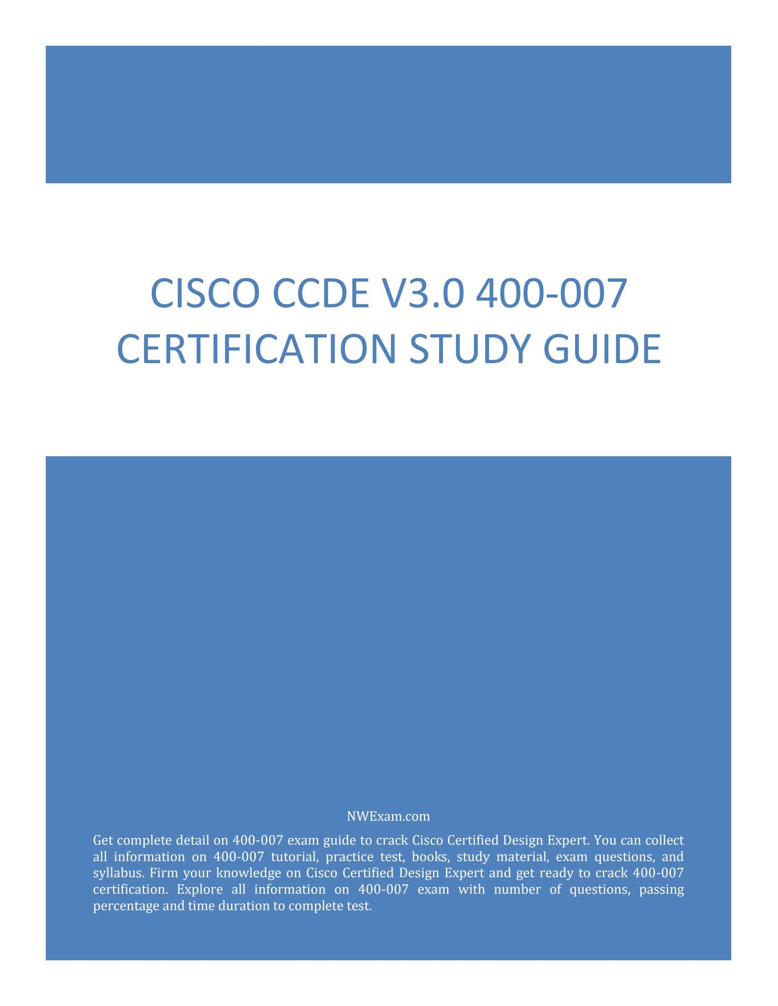 Cisco CCDE v3.0 400-007 Certification Study Guide by Ruchi Patel - Issuu