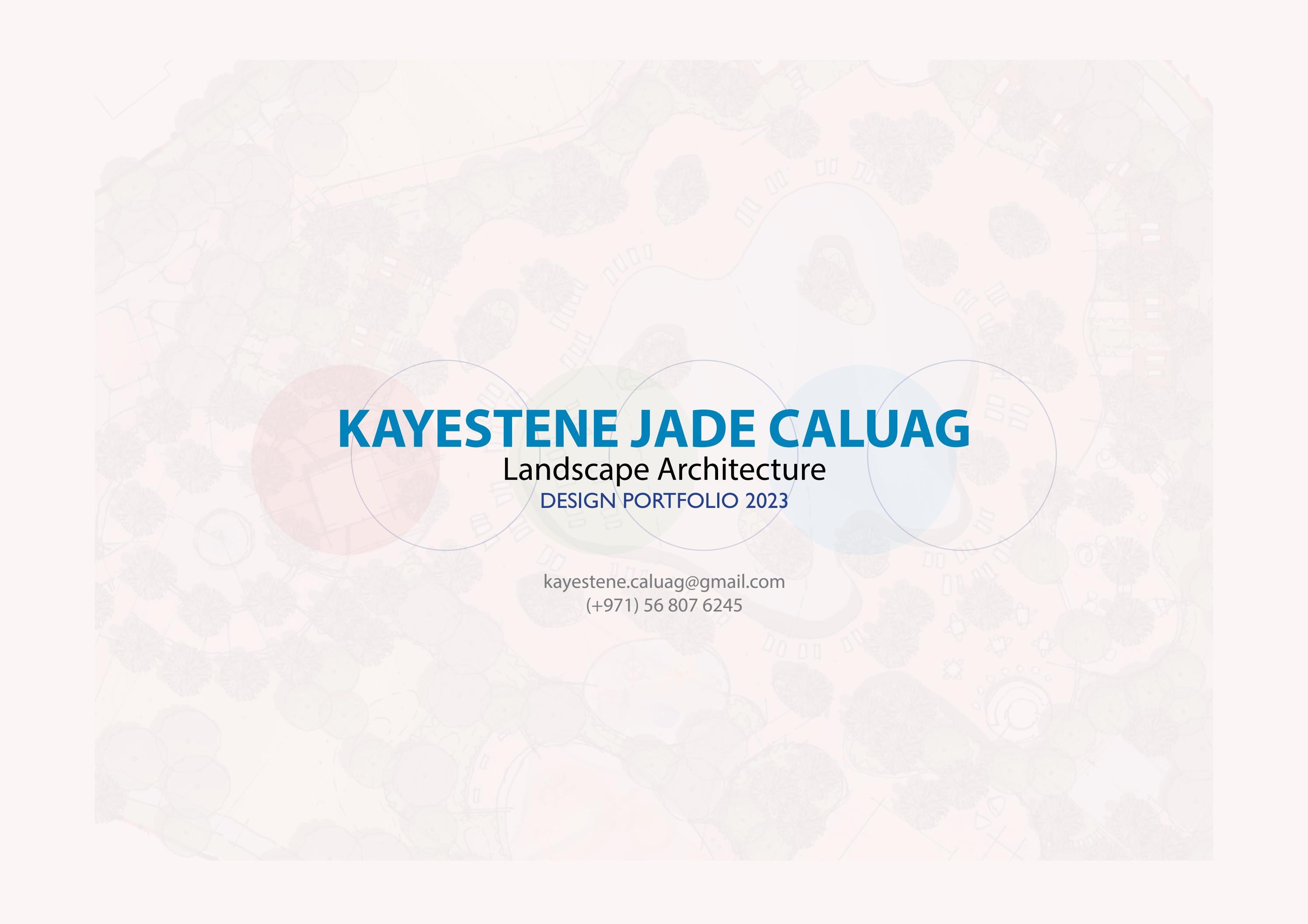 Kayestene Jade Caluag-Landscape Architecture Portfolio 2023 by Jade ...