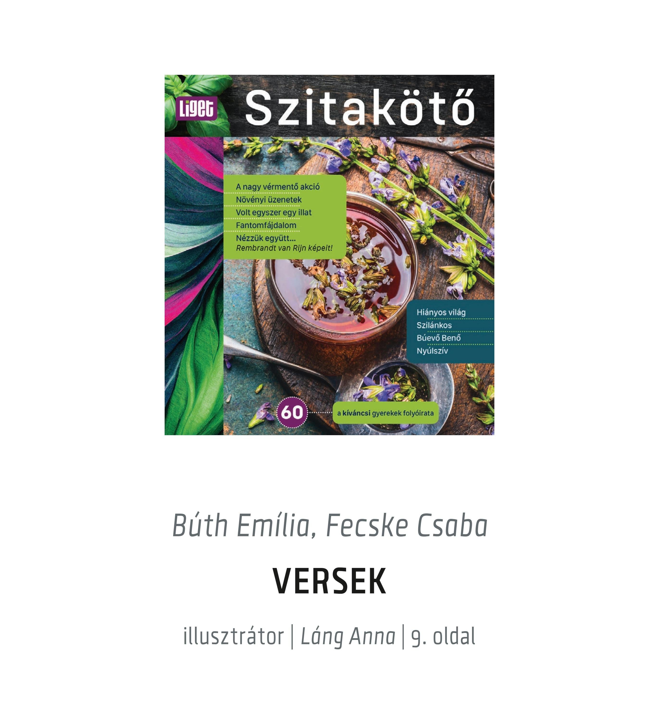 Búth Emília, Fecske Csaba | VERSEK by LIGET Műhely Alapítvány - Issuu