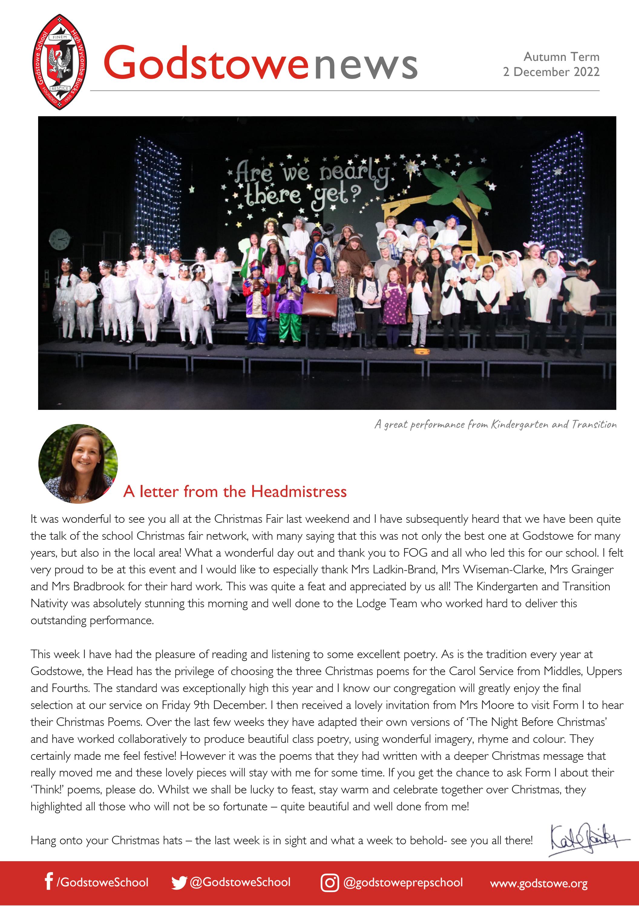 Godstowe News: Autumn Term 2/12 by GodstowePrep - Issuu