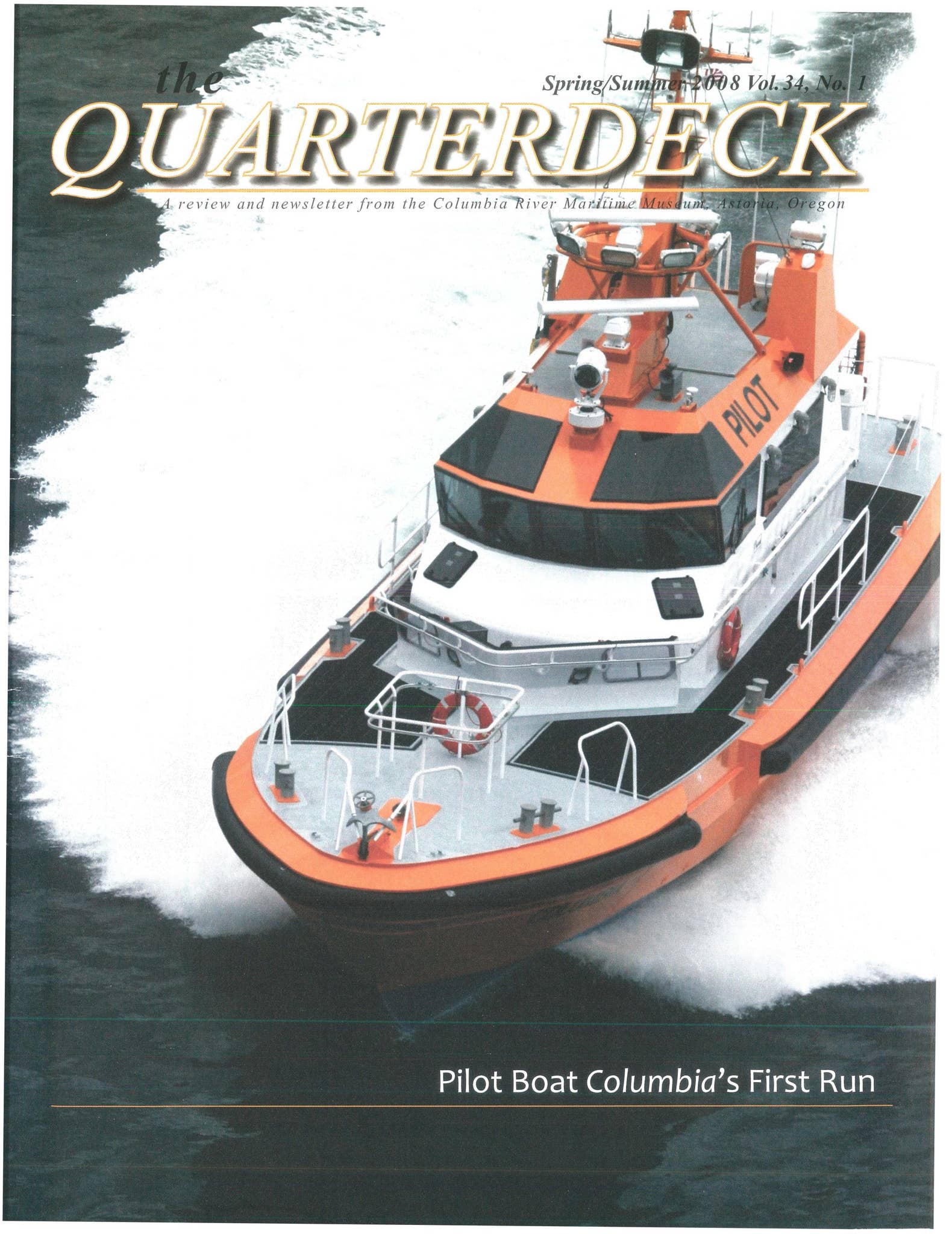 V34 N1 Pilot Boat 'Columbia's First Run by maritimemuseum - Issuu