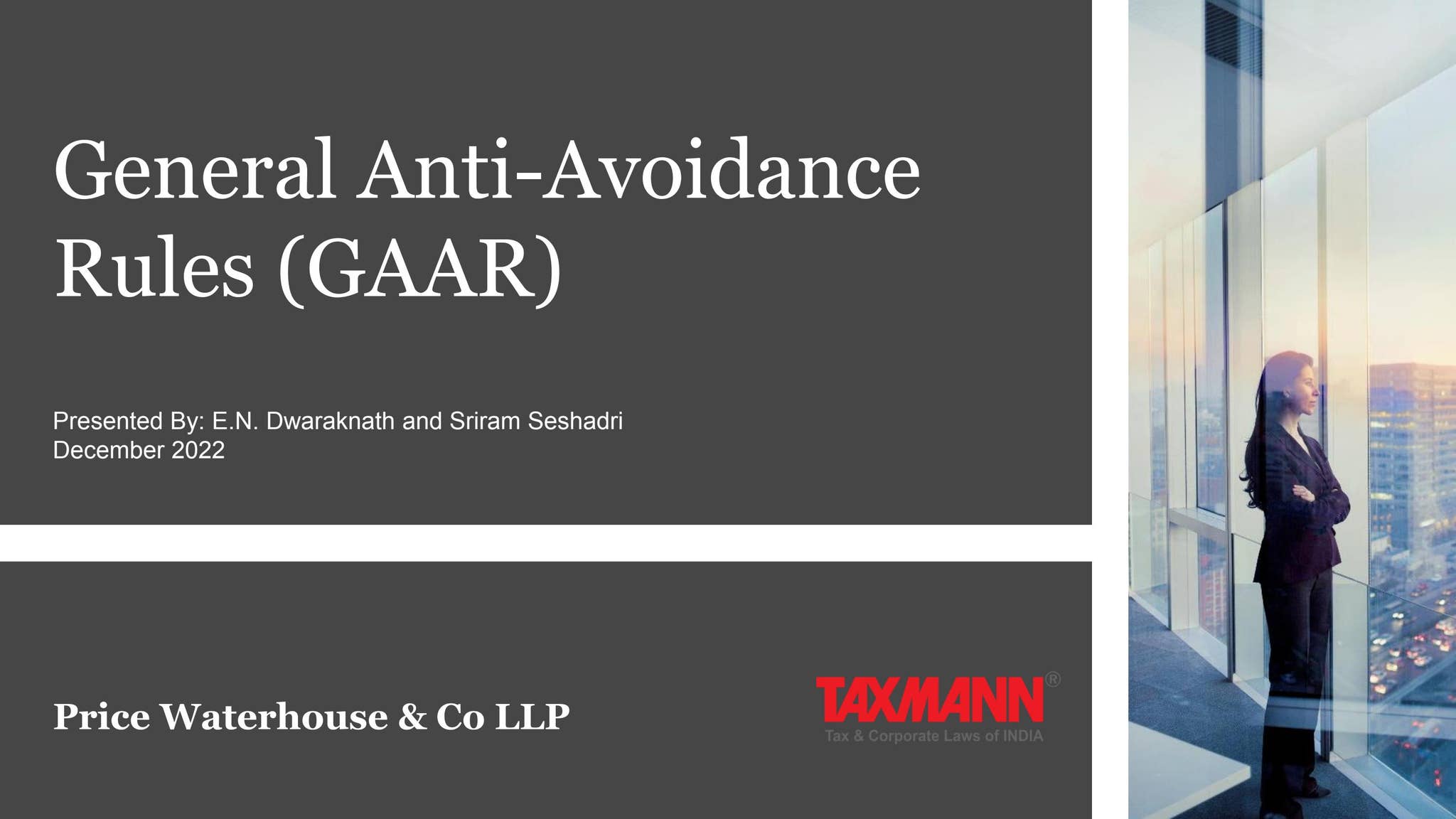 #TaxmannPPT | General Anti Avoidance Rules (GAAR) by Taxmann - Issuu