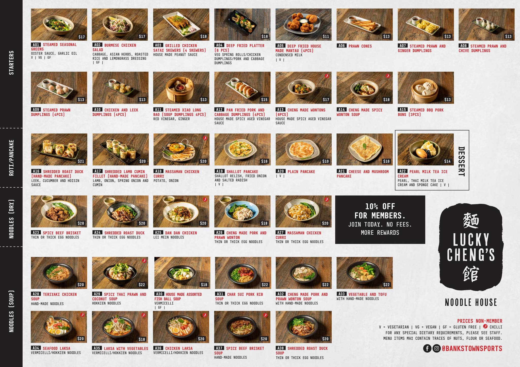 Lucky Cheng's Menu by Bankstown Sports Club - Issuu