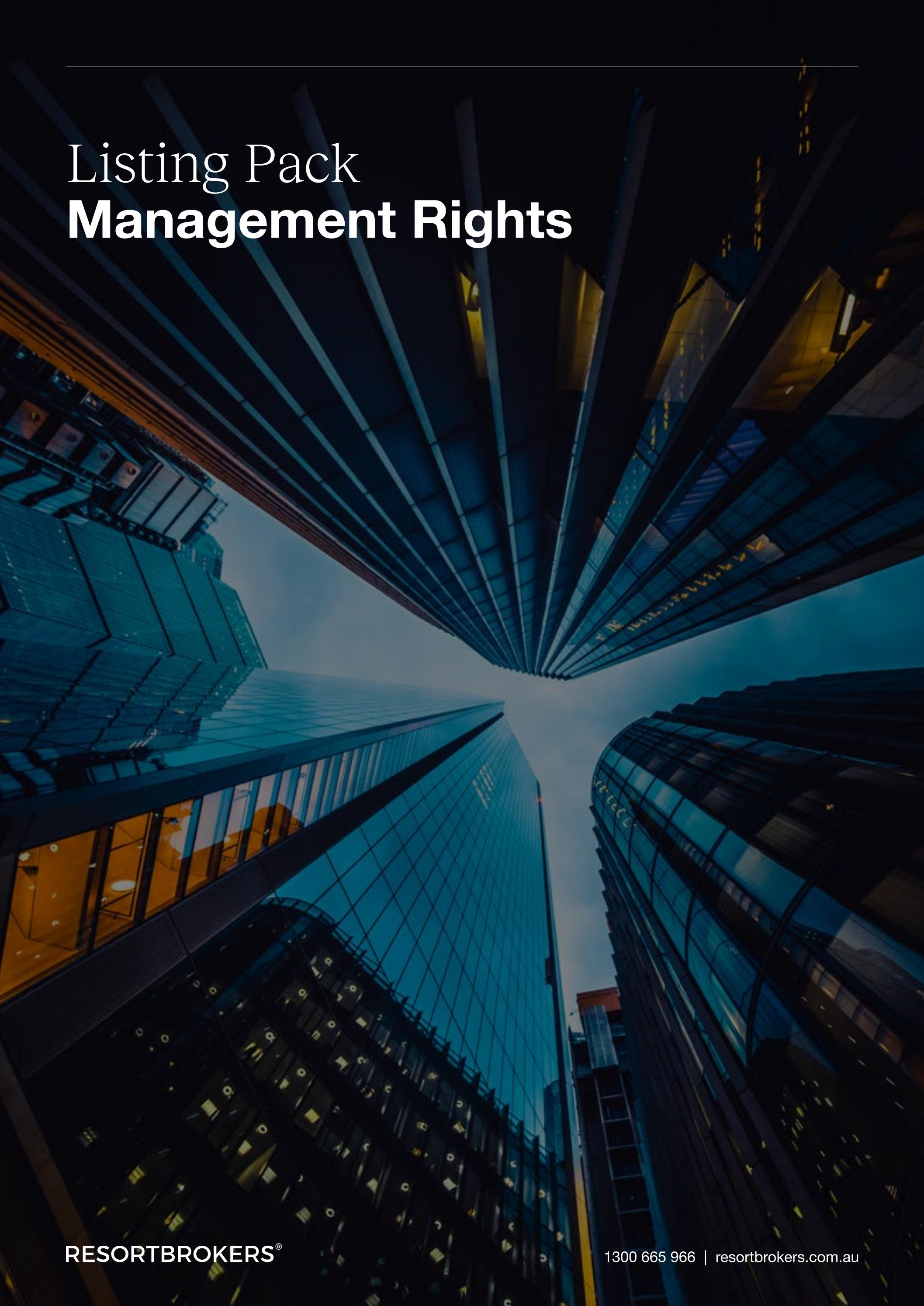 ResortBrokers Listing Pack - Management Rights by Resort Brokers - Issuu