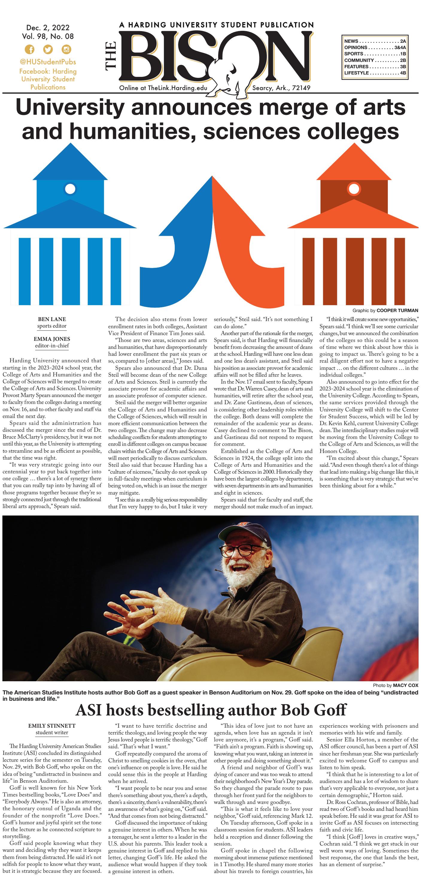 The Bison Newspaper - Vol. 98, No. 08 by Harding University Student ...