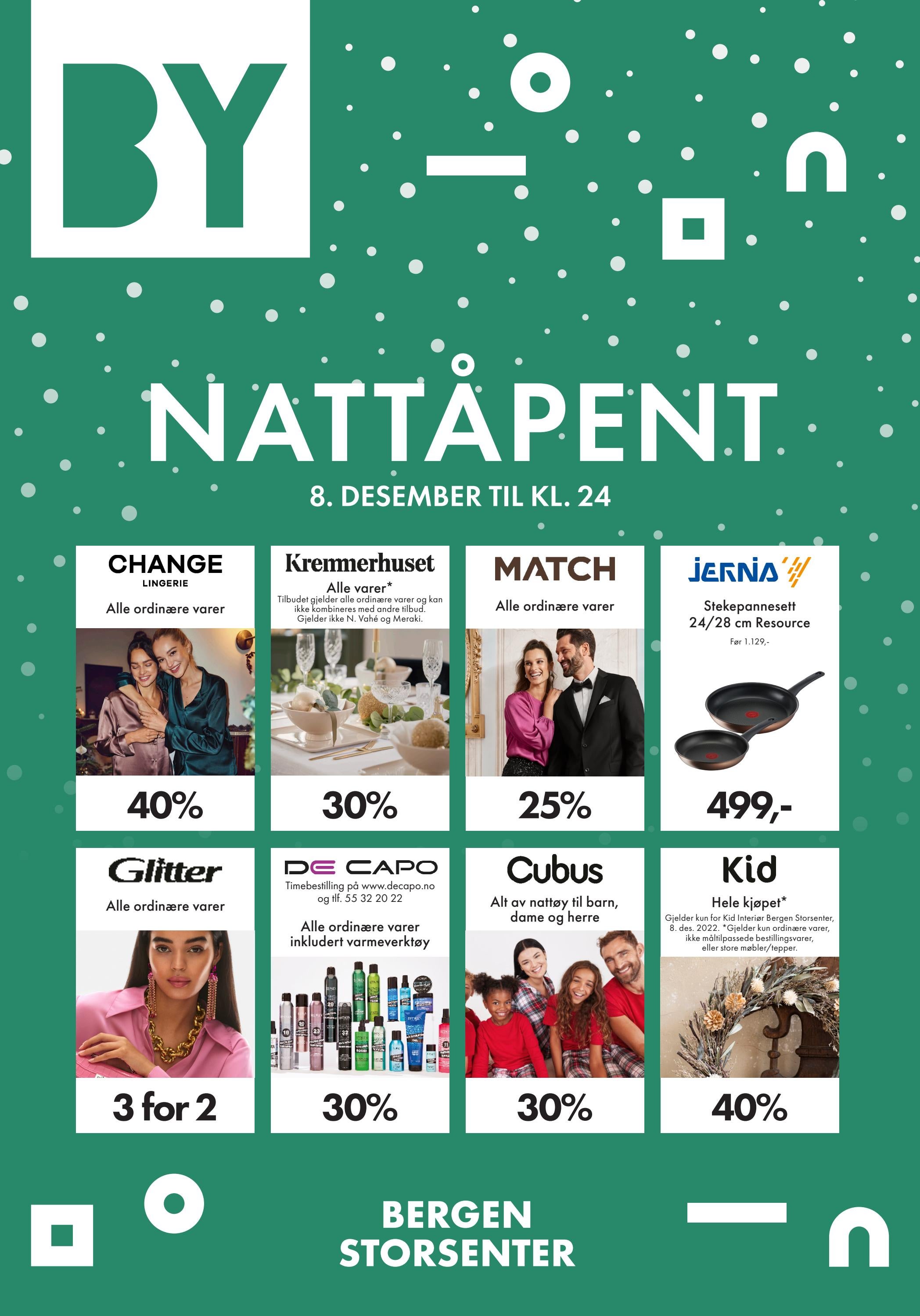 Nattåpent 8. desember til kl. 24 by Bergen Storsenter - Issuu