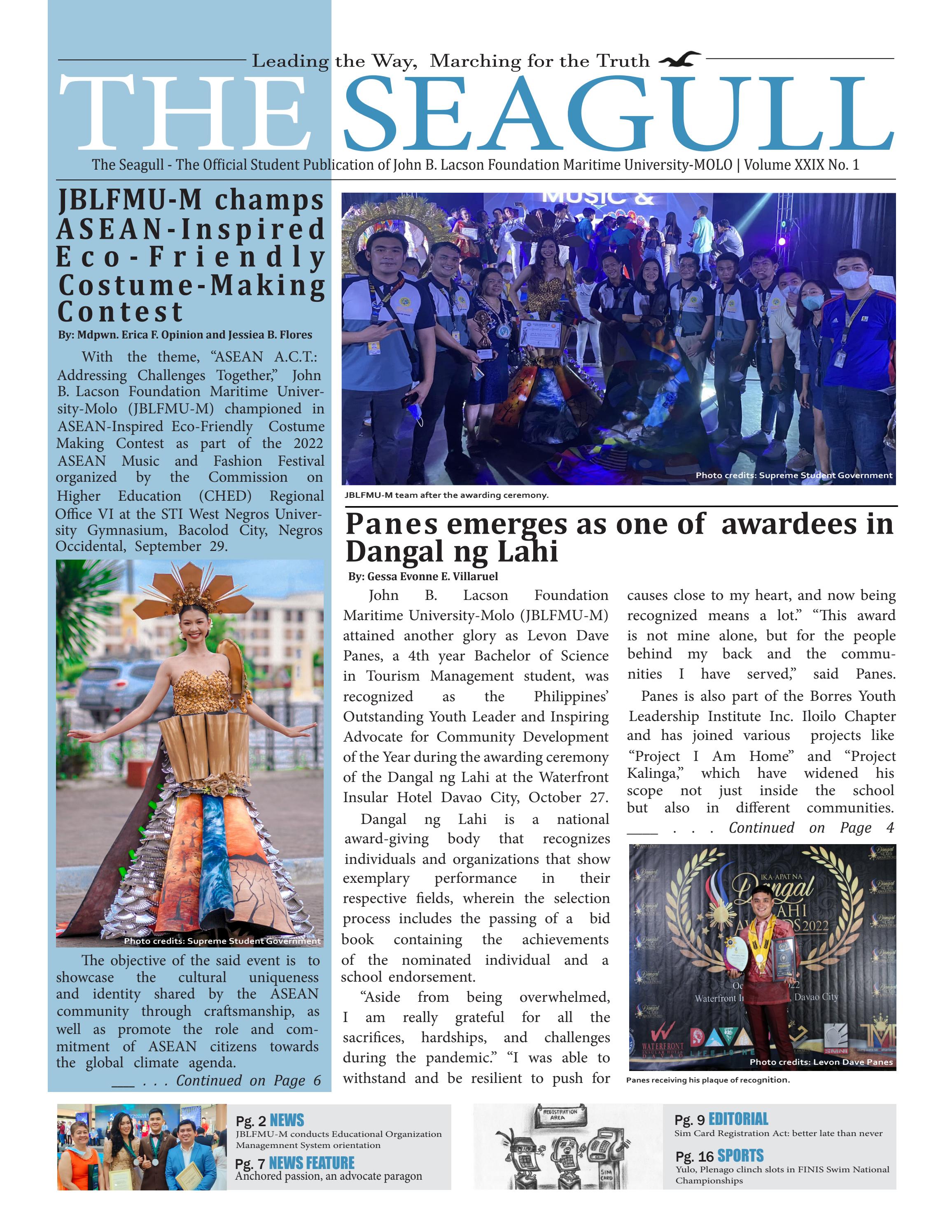 THE SEAGULL OFFICIAL NEWSLETTER 2022 by The Seagull - Issuu