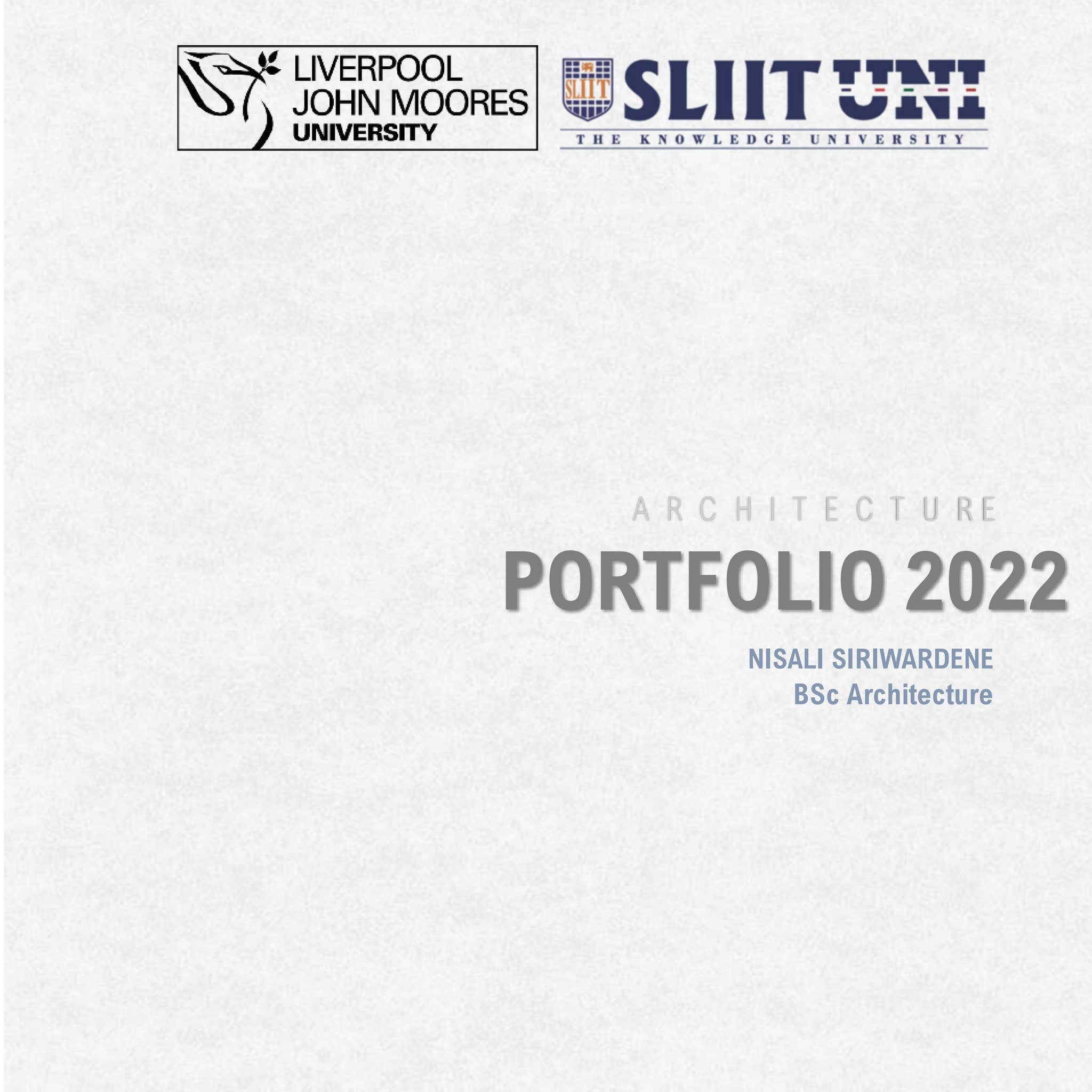 Nisali Siriwardena - BSc(Hons) Architecture - Year 03 - 2022 by SLIIT ...