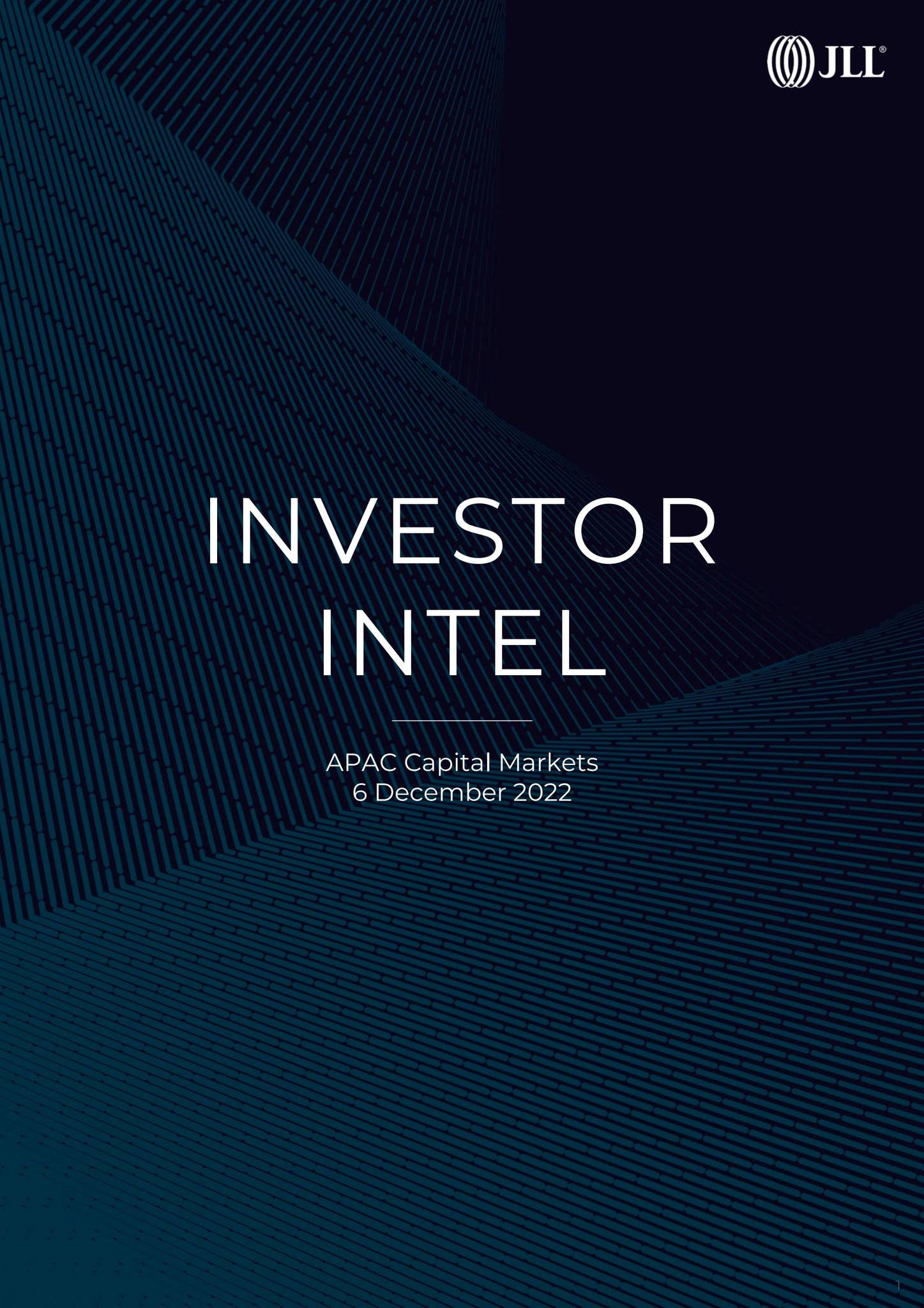 Investor Intel Capital Markets 6 December 2022 by ACM-JLL - Issuu