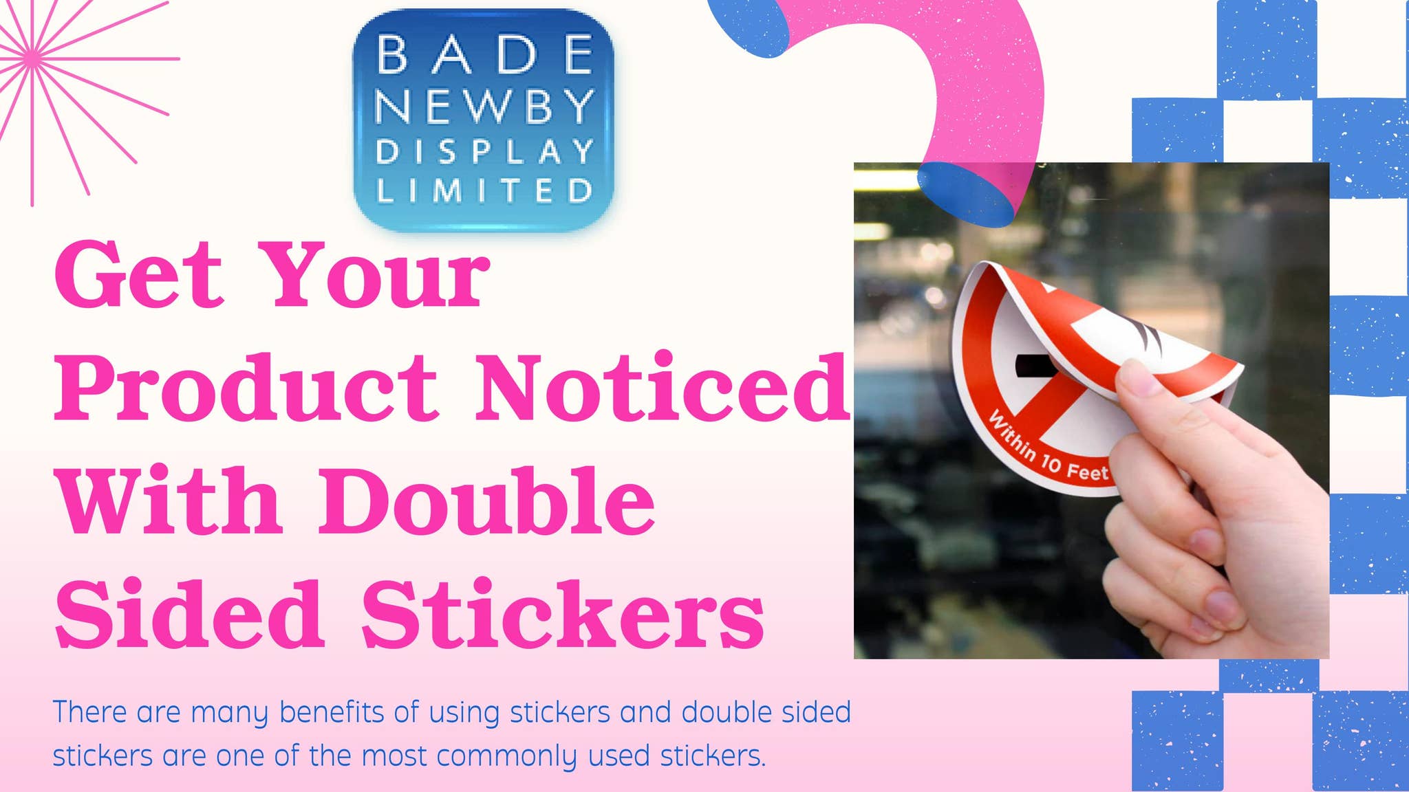 Get Your Product Noticed With Double Sided Stickers by Bade Newby Display - Issuu