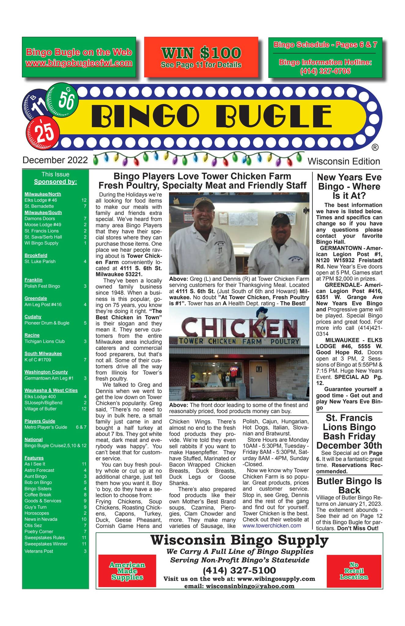 December 2022 Wisconsin Bingo Bugle by Bingo Bugle of Wisconsin - Issuu
