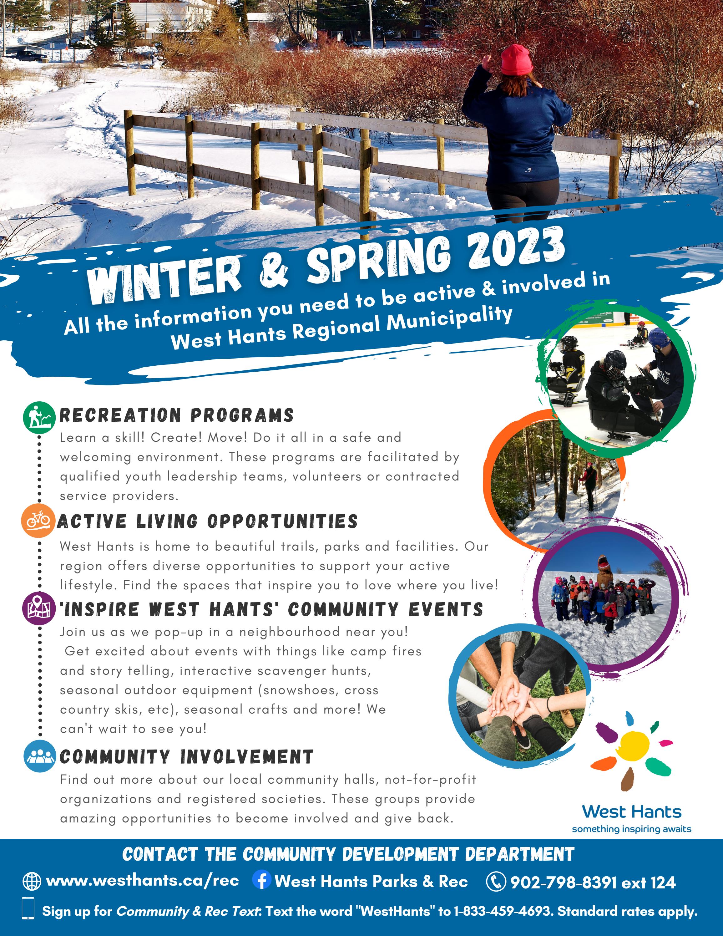 Winter & Spring 2023 - West Hants Recreation Brochure by westhants - Issuu