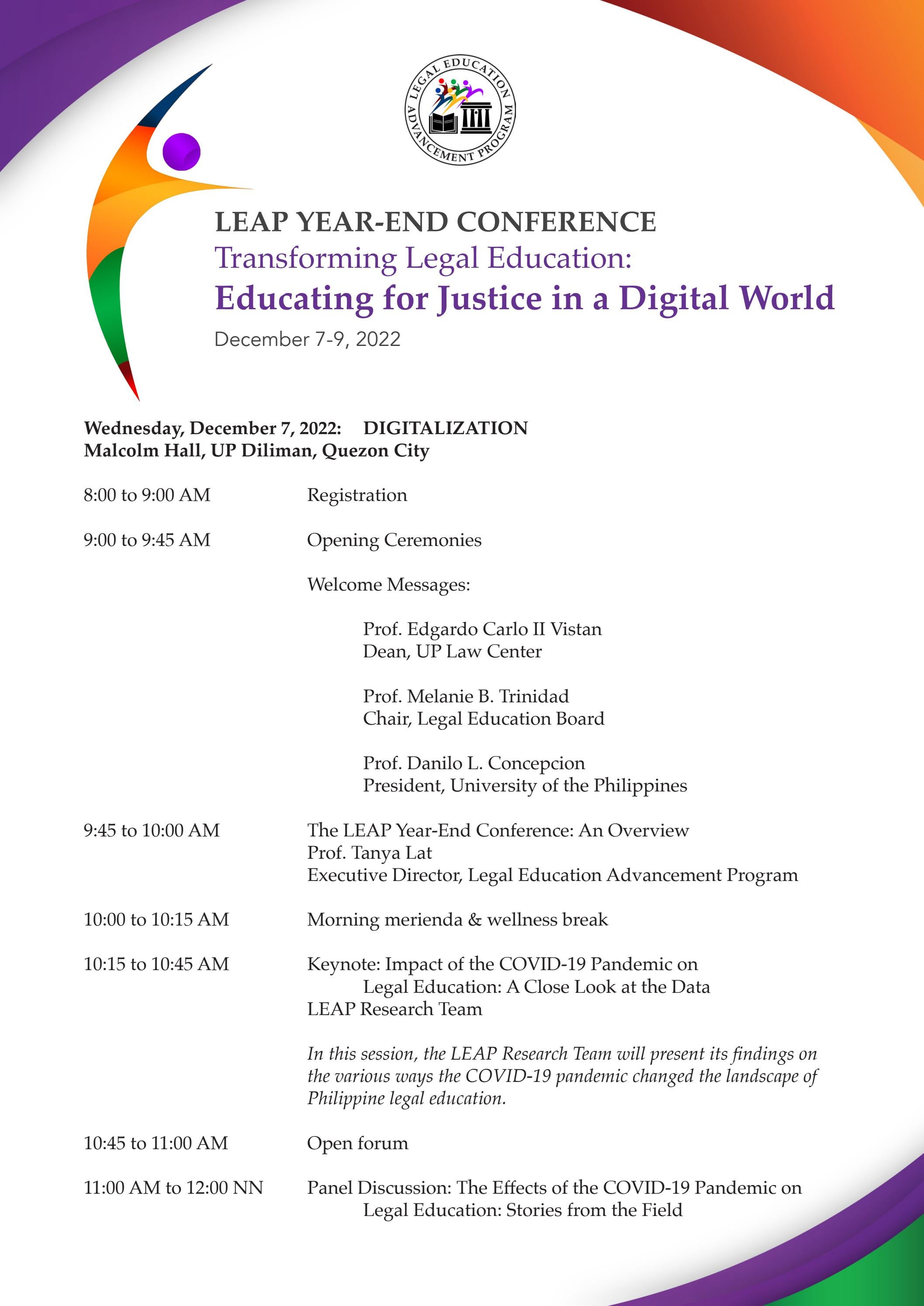 LEAP Year End Conference Program by stratcomgrp - Issuu