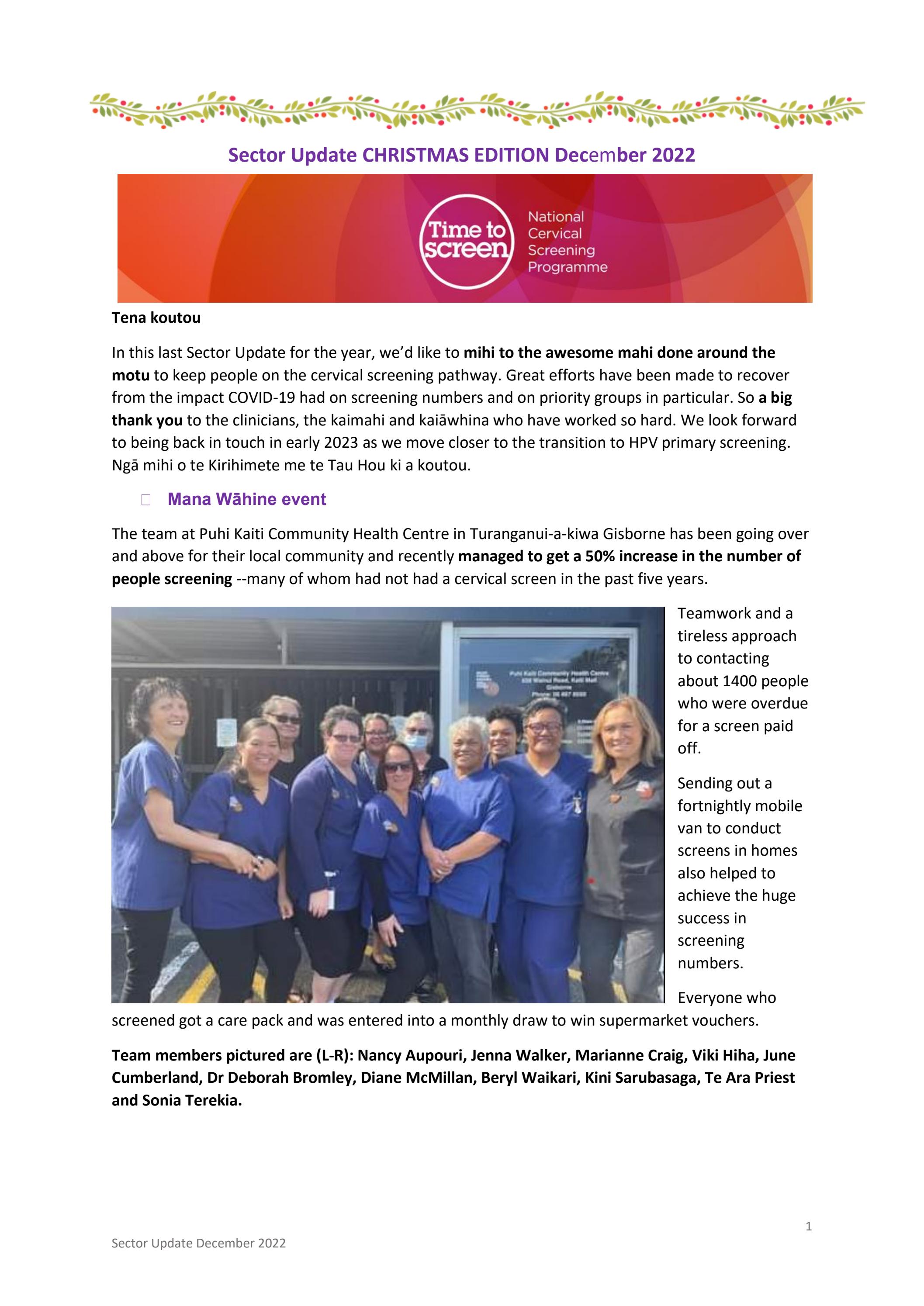 NCSP Sector Update December 2022 FINAL by WBOP PHO - Issuu