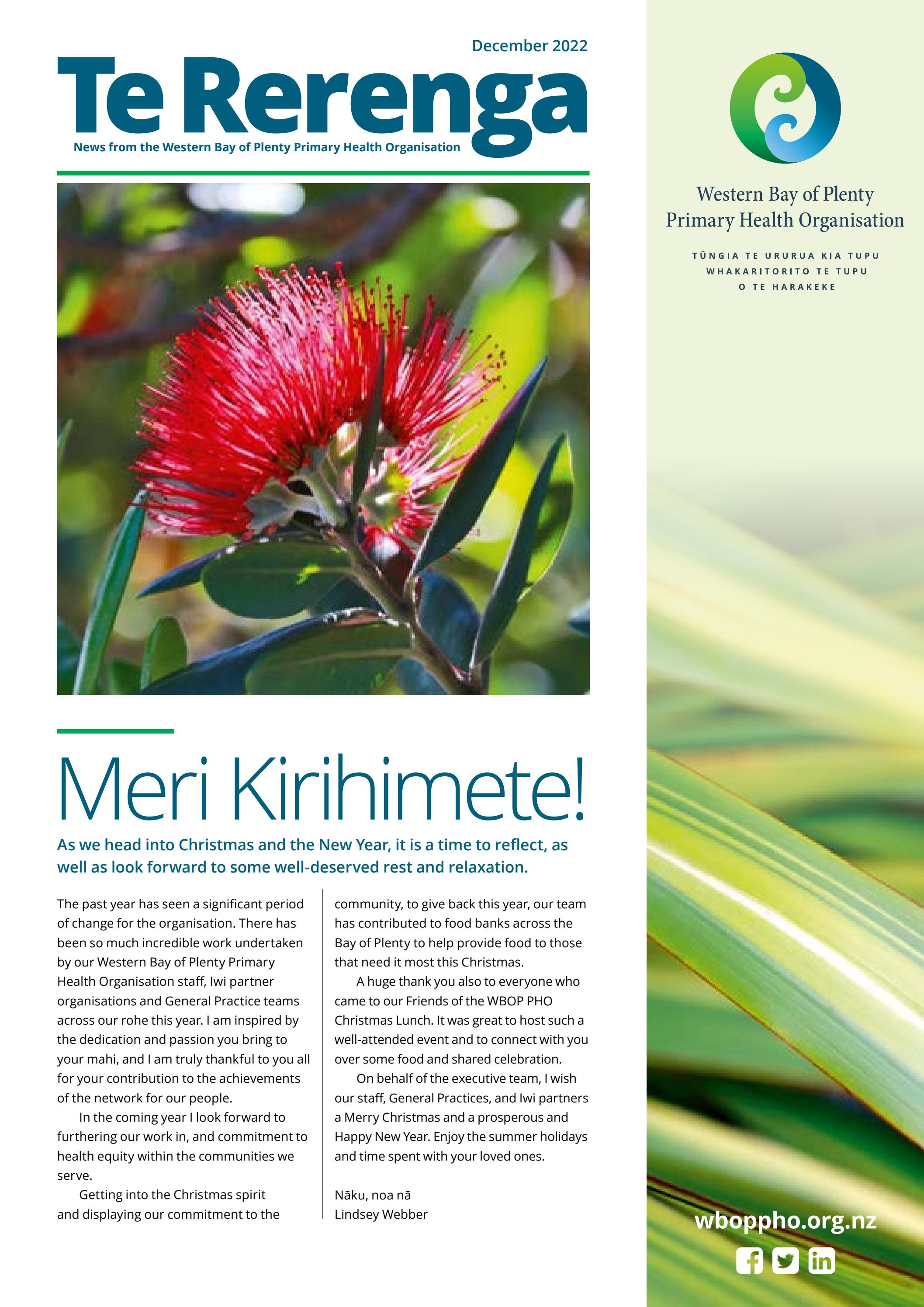 Te Rerenga December 2022 by WBOP PHO - Issuu