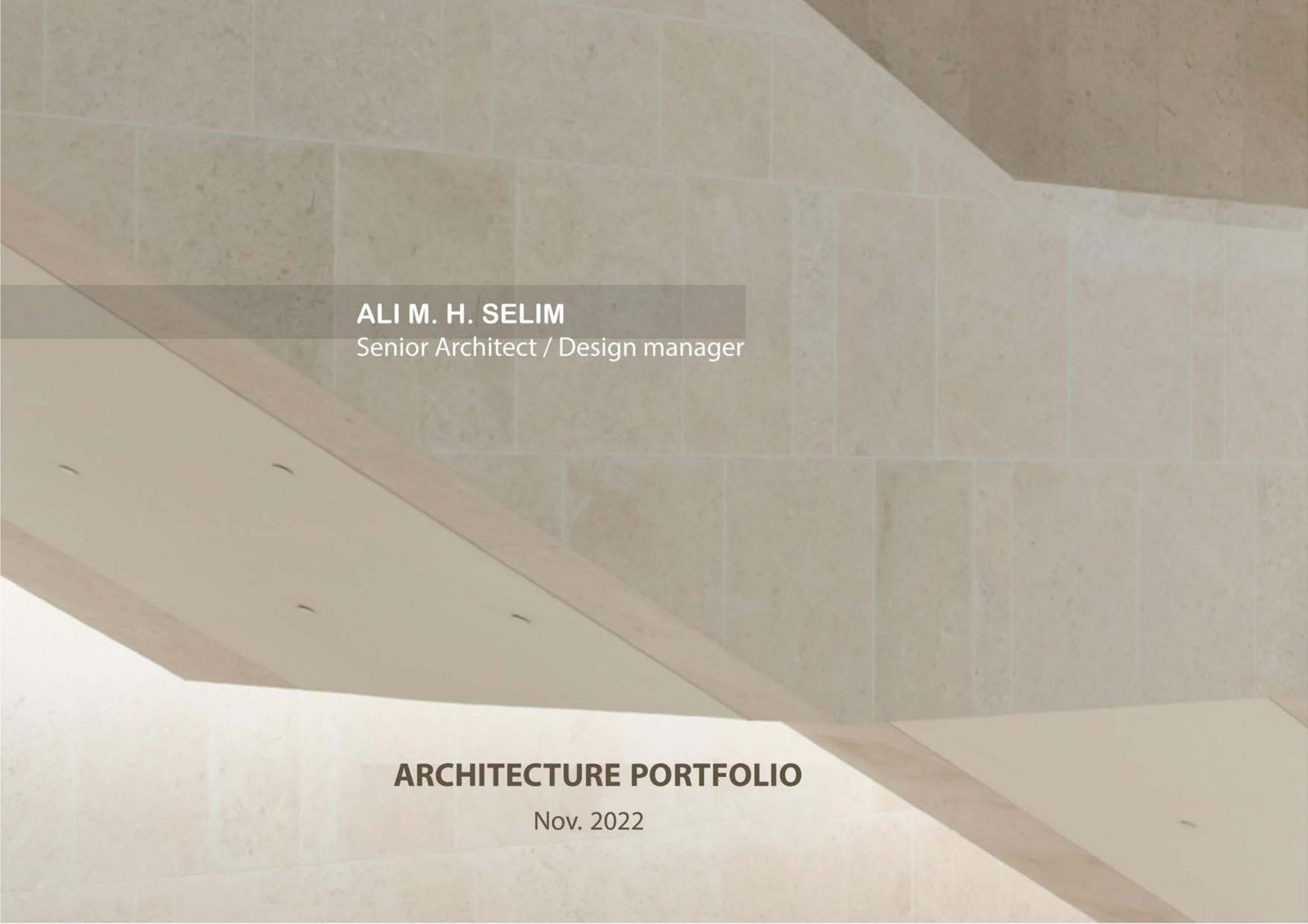 Ali M. Selim - Senior architect - Arch. portfolio - Nov. 2022 by ...