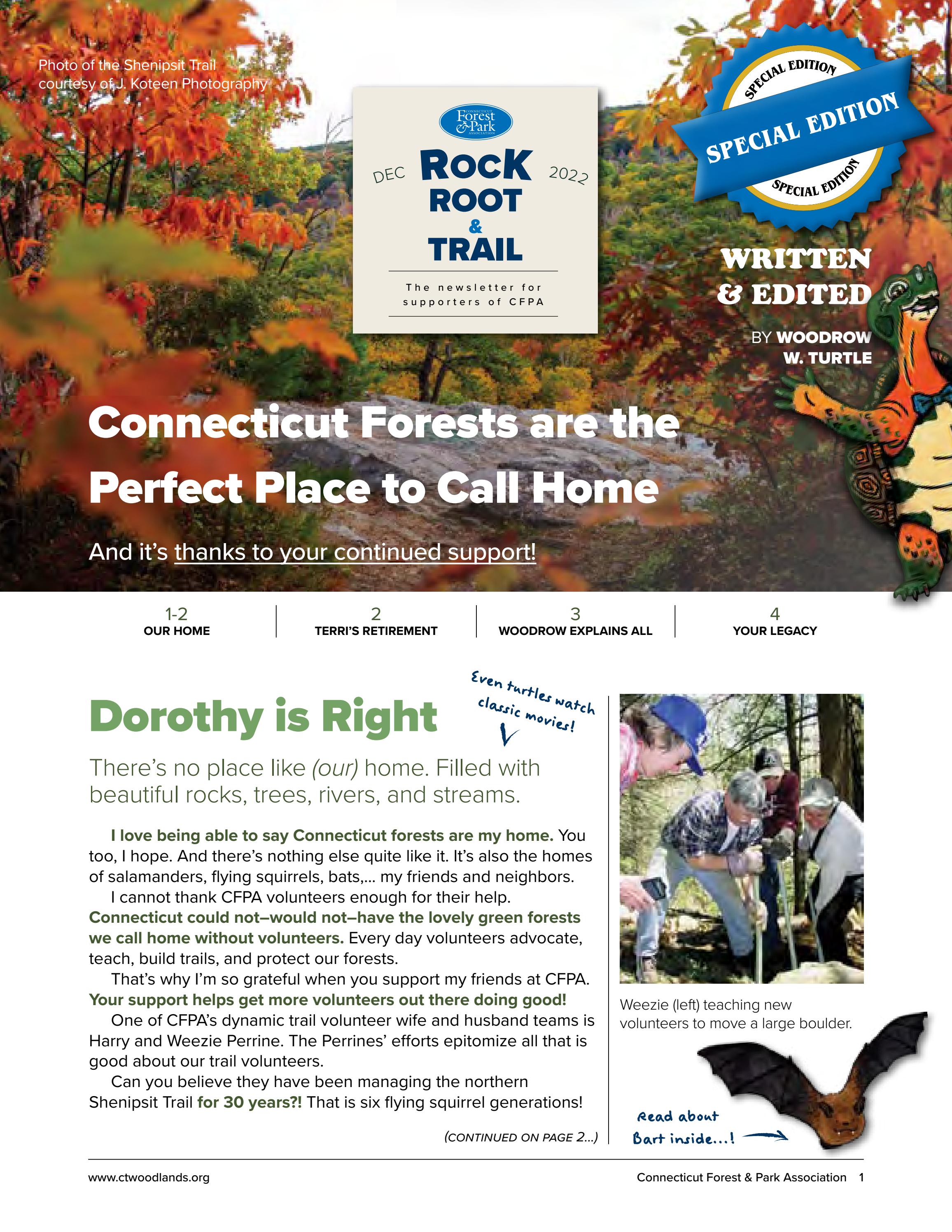 Rock, Root & Trail December 2022, Connecticut Forests are the Perfect ...