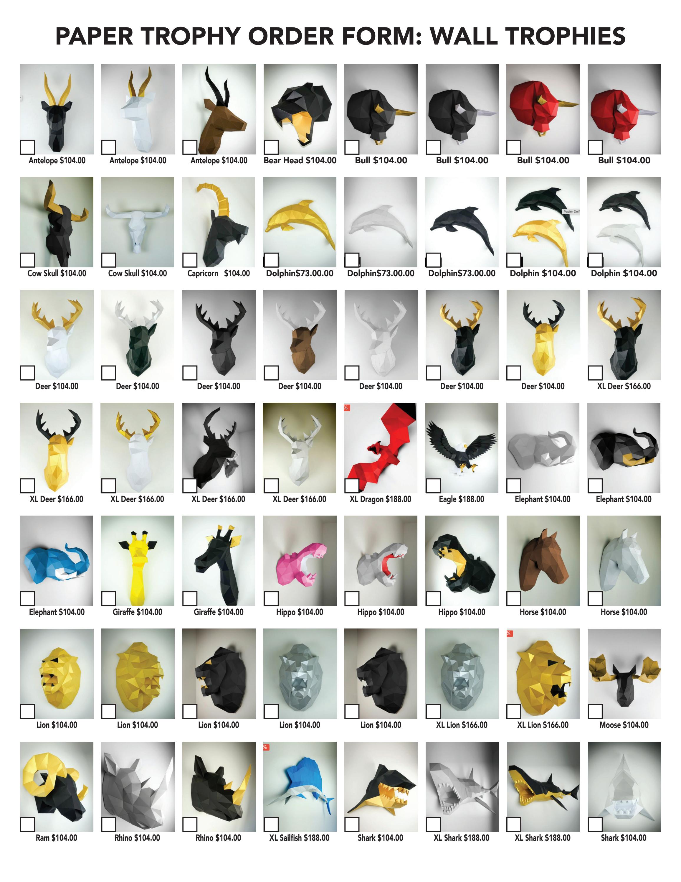 Paper Trophy Order Form by PaperWorx - Issuu