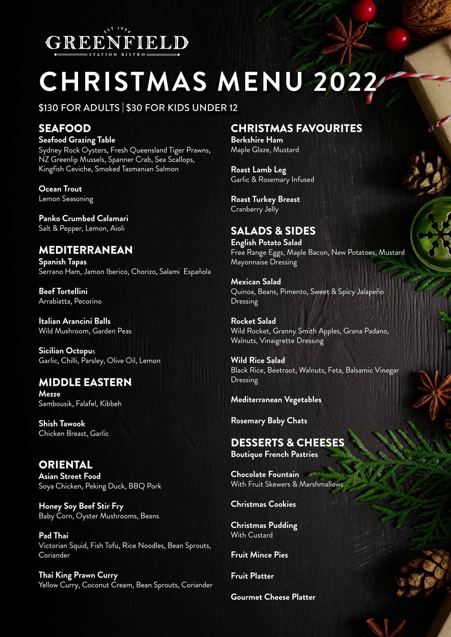 GREENFIELD CHRISTMAS LUNCH by Bankstown Sports Club - Issuu