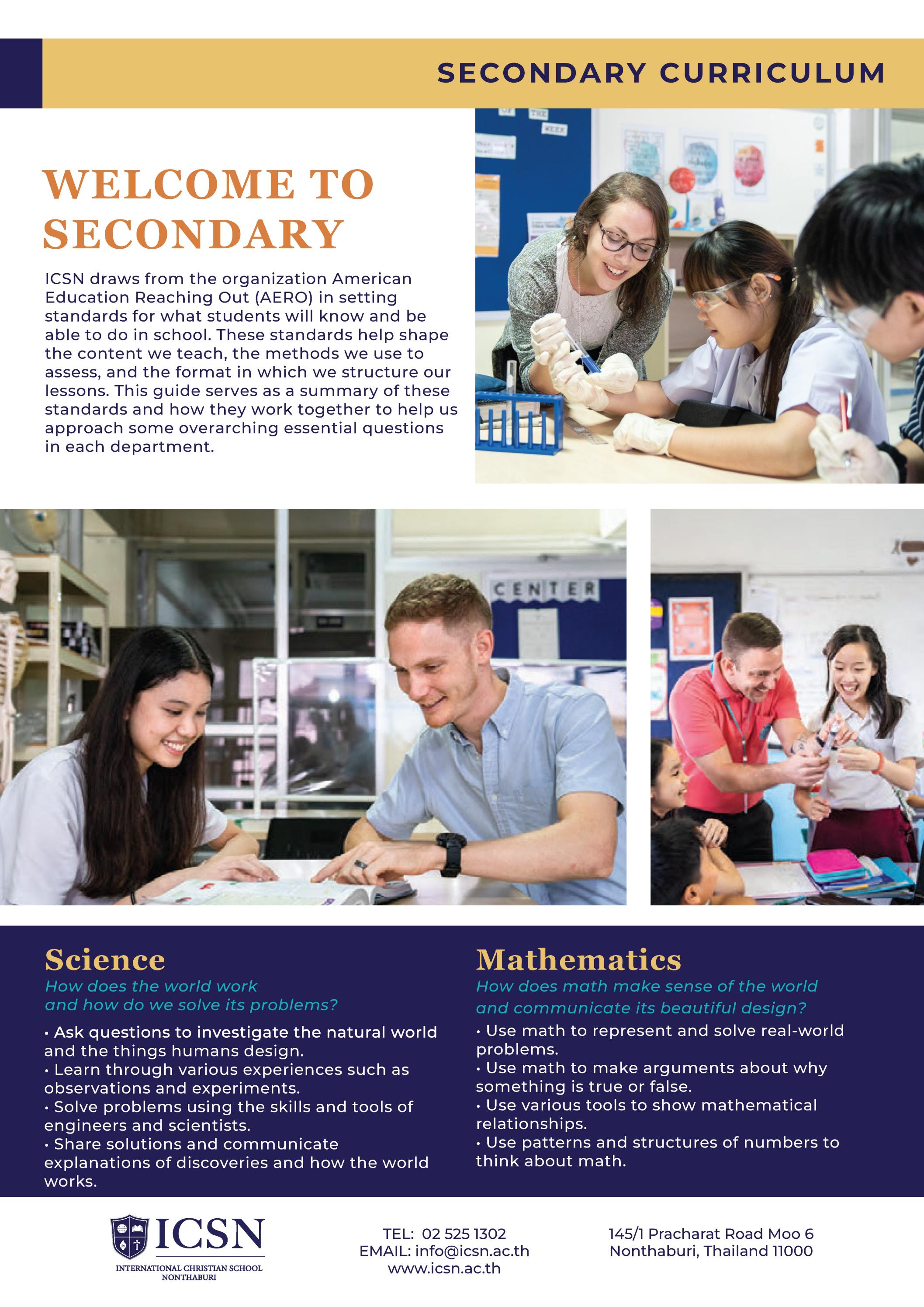 ICSN Secondary Curriculum Grade 6 12 By ICSN Thailand Issuu