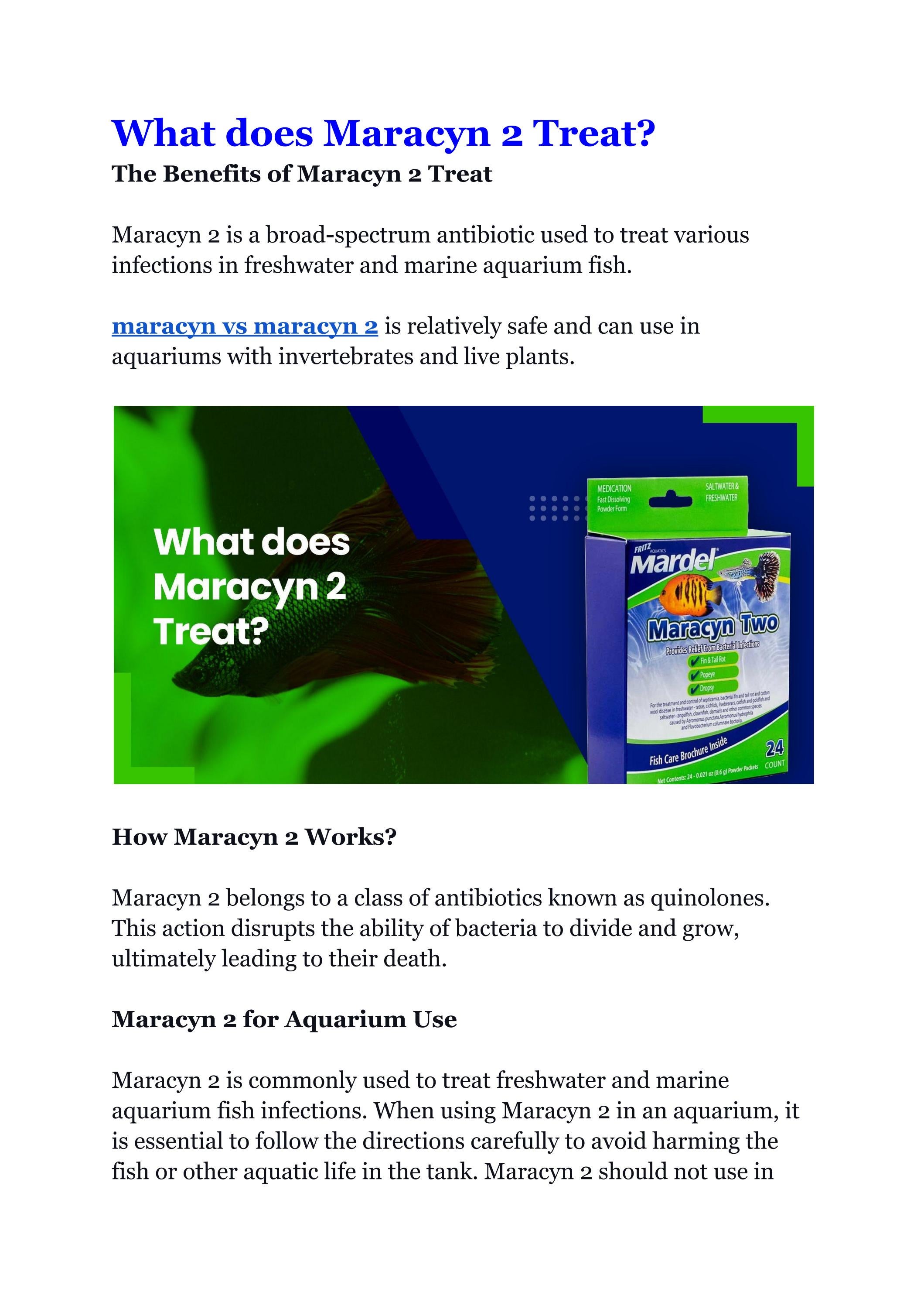 What does Maracyn 2 Treat? by kwikpets - Issuu