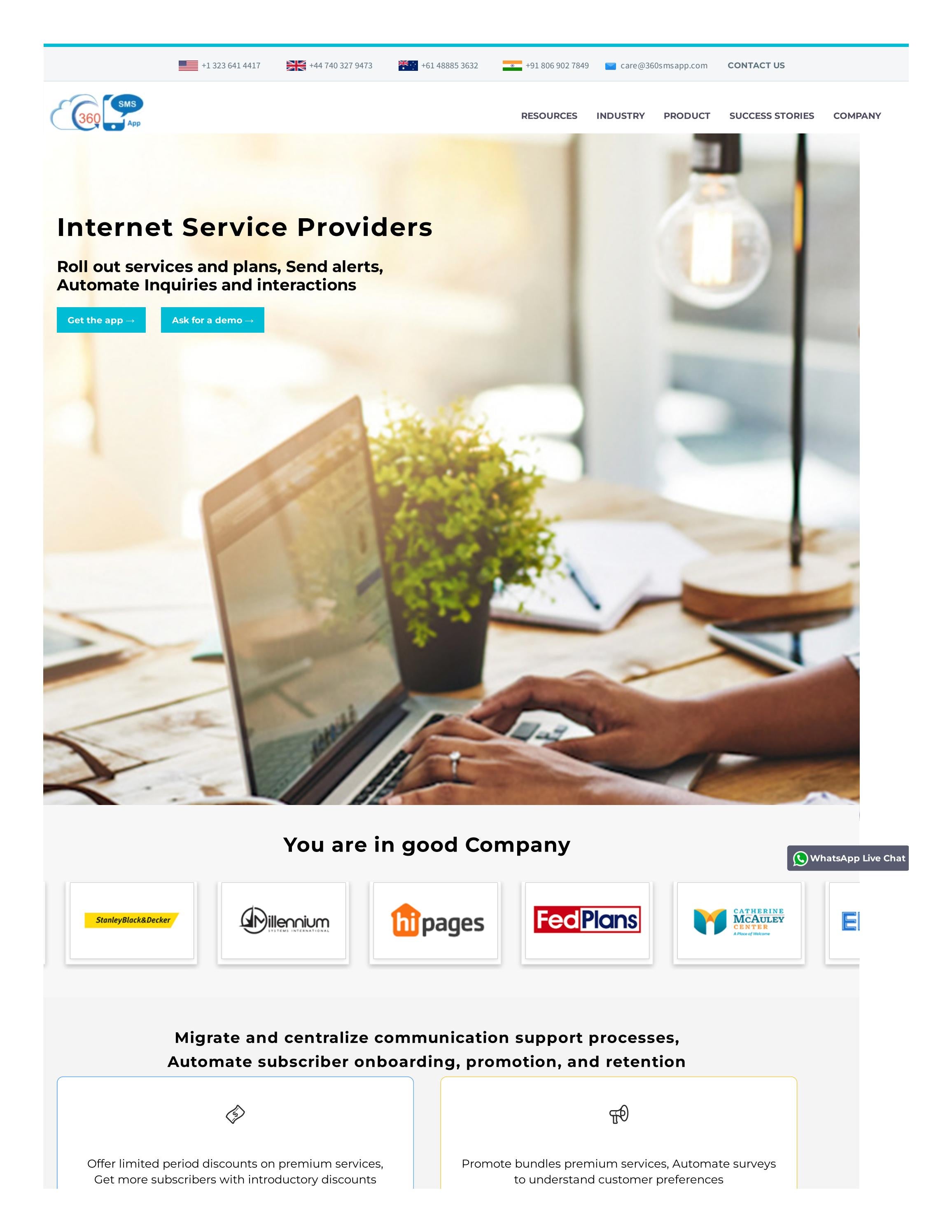 Internet Service Providers (Salesforce sms) by 360SMSAPP - Issuu