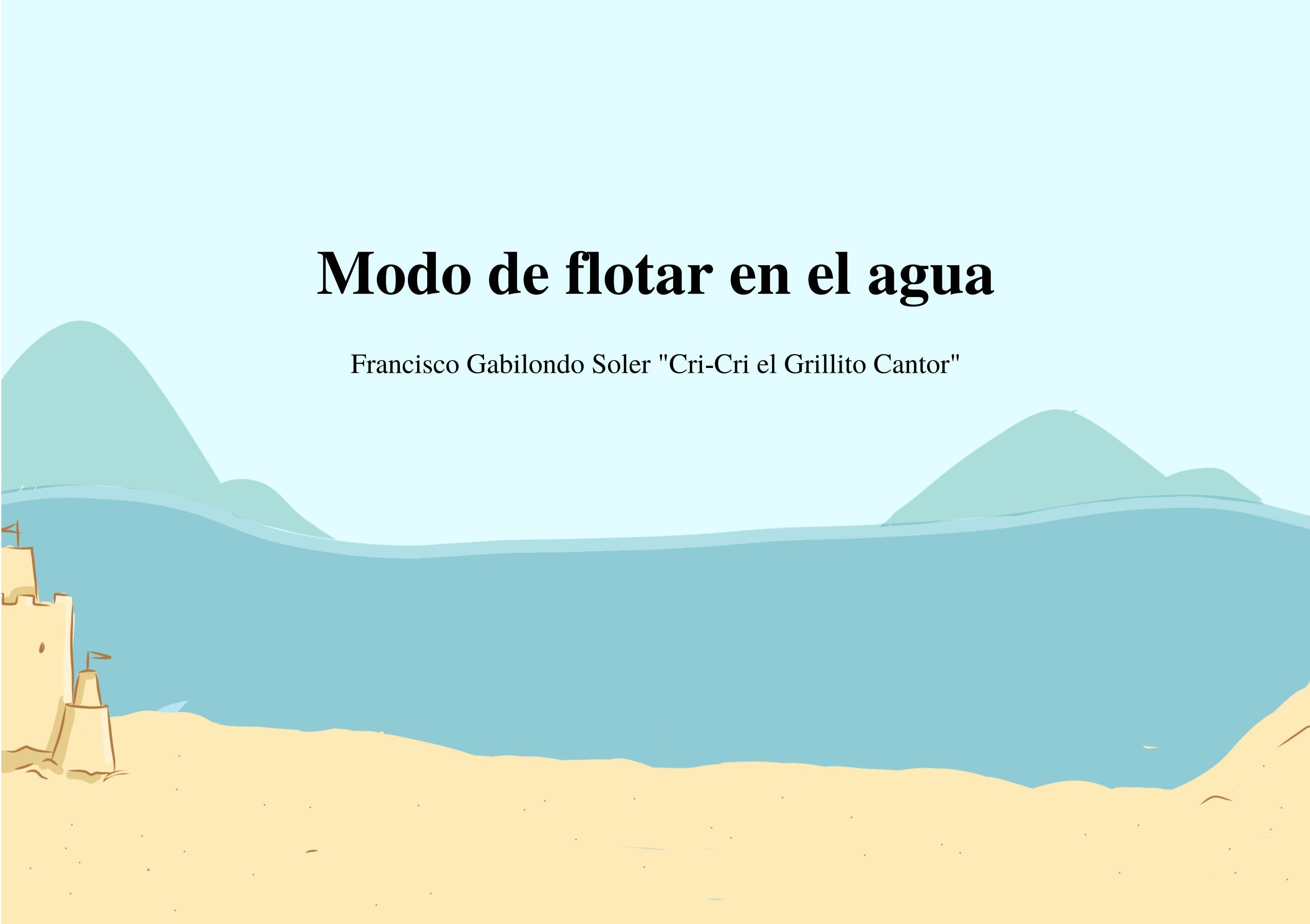 Modo de flotar en el agua by Daisy Góngora - Issuu