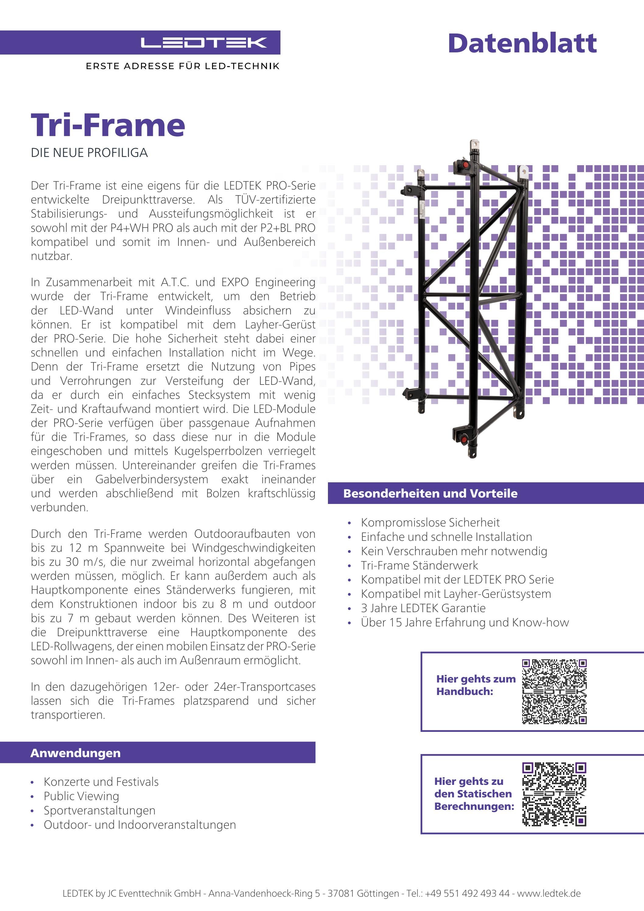 Datenblatt Tri-Frame by LedTek by JC Eventtechnik GmbH - Issuu