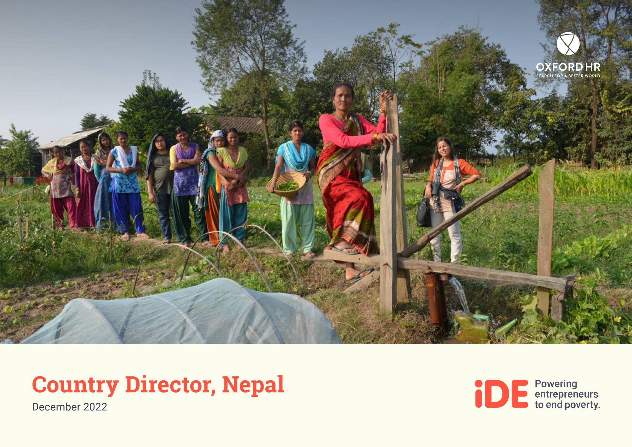 iDE Global - Country Director, Nepal by Oxford HR - Issuu