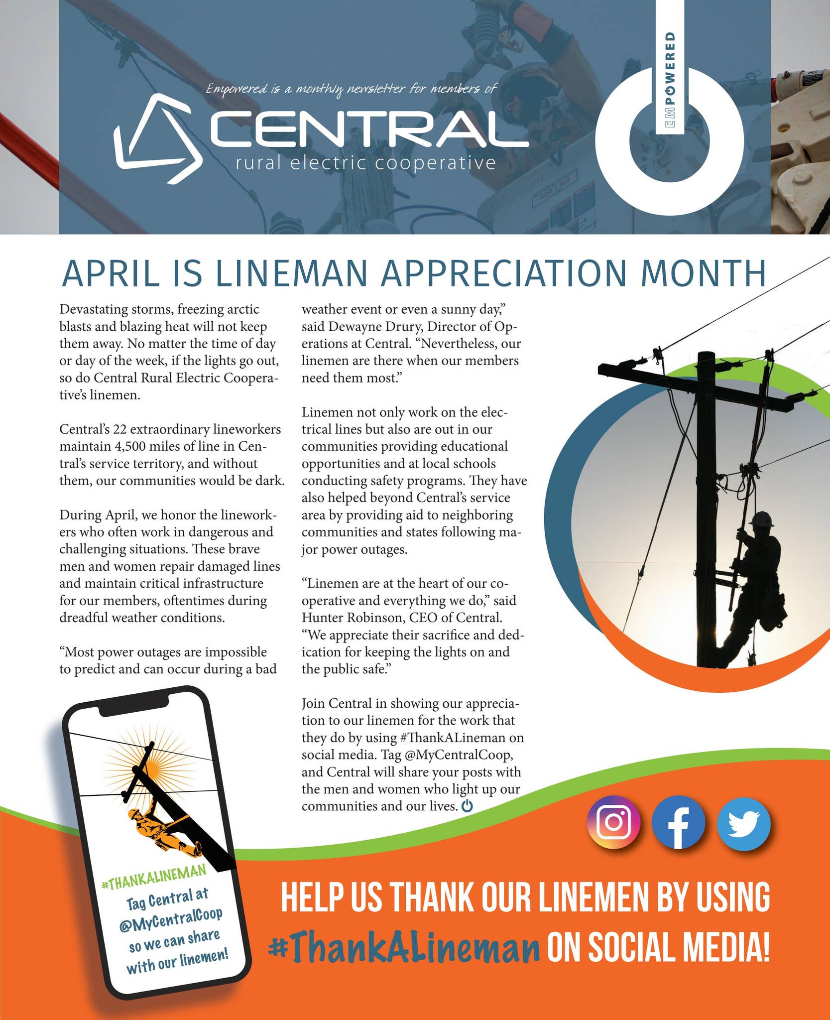 April Empowered Newsletter by Central Electric Cooperative - Issuu