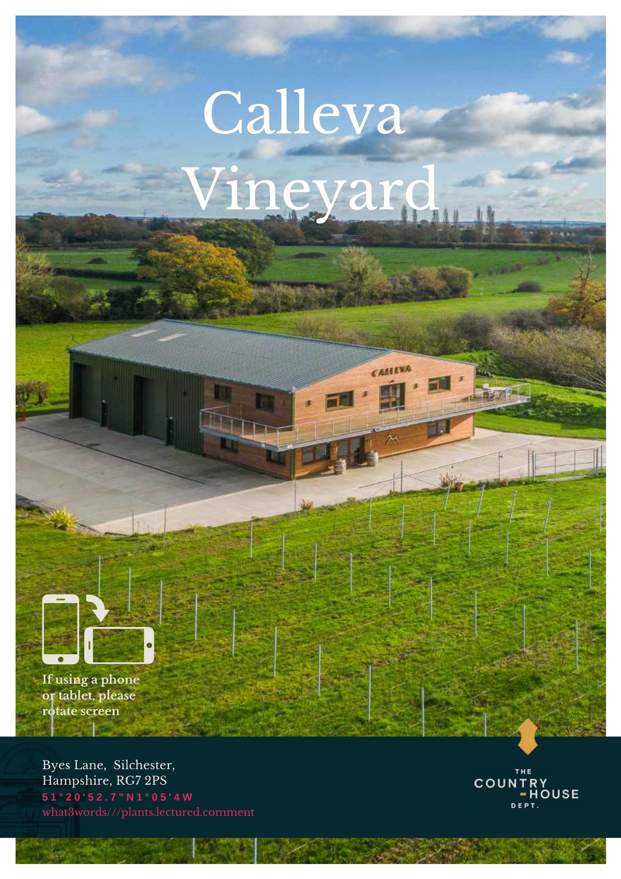 Calleva Vineyard, Hampshire by thecountryhousedepartment - Issuu