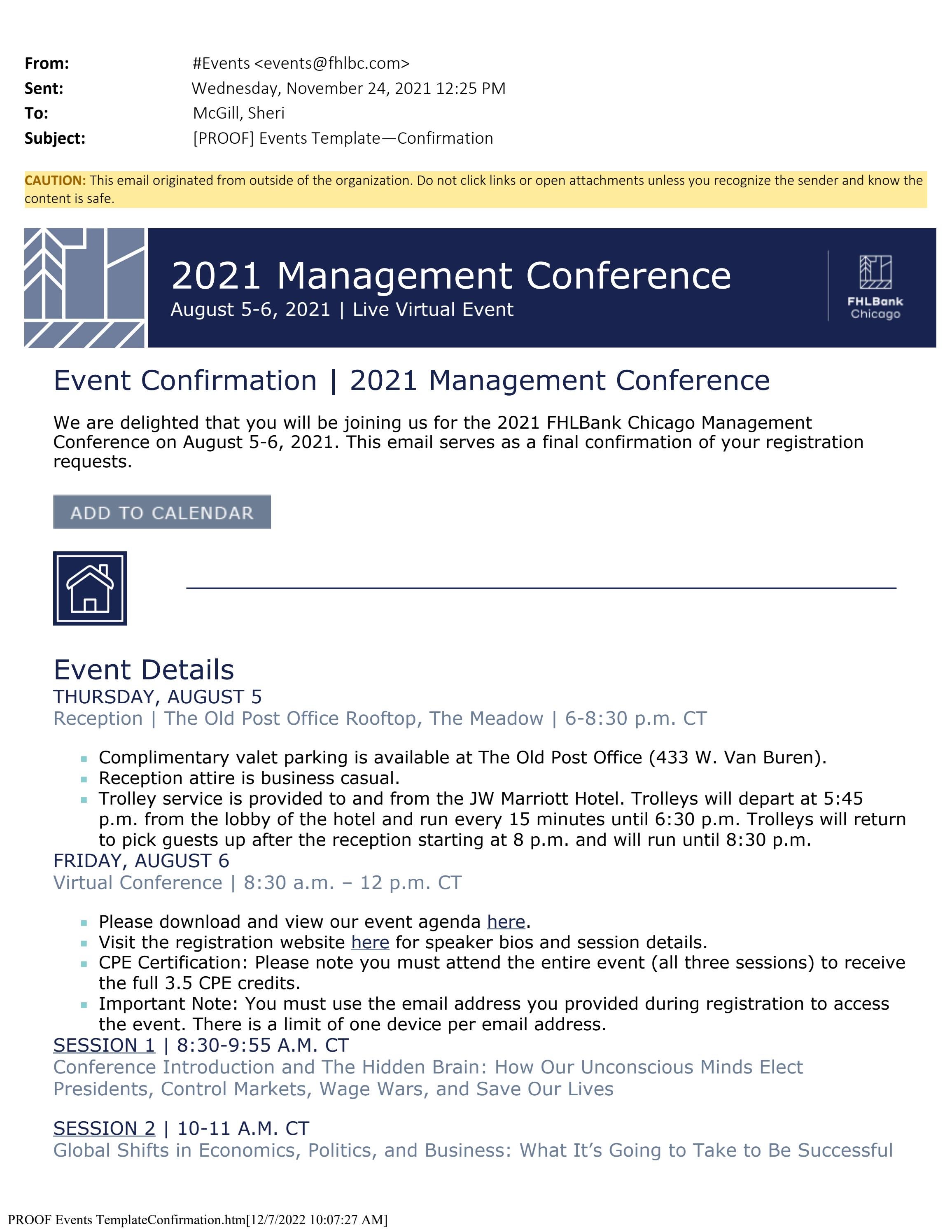 Email_Event Confirmation by Sheri McGill - Issuu
