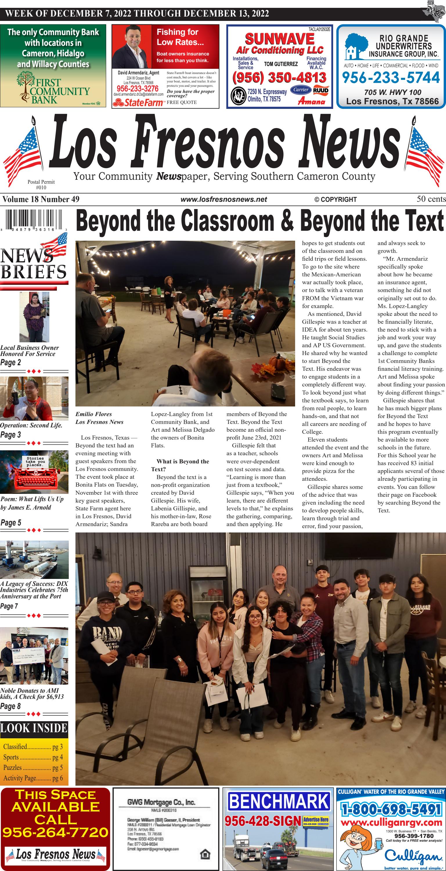 Los Fresnos News 12-7-22 by La Feria News - Issuu