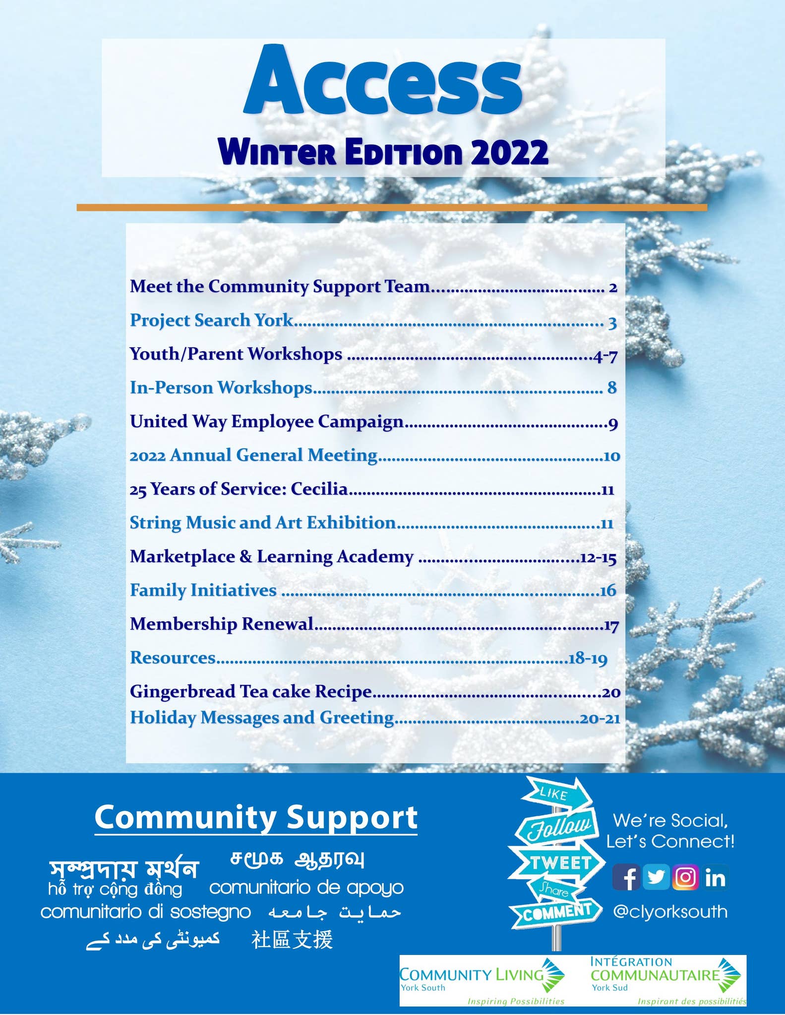ACCESS Newsletter Winter Edition 2022 by CLYorkSouth - Issuu