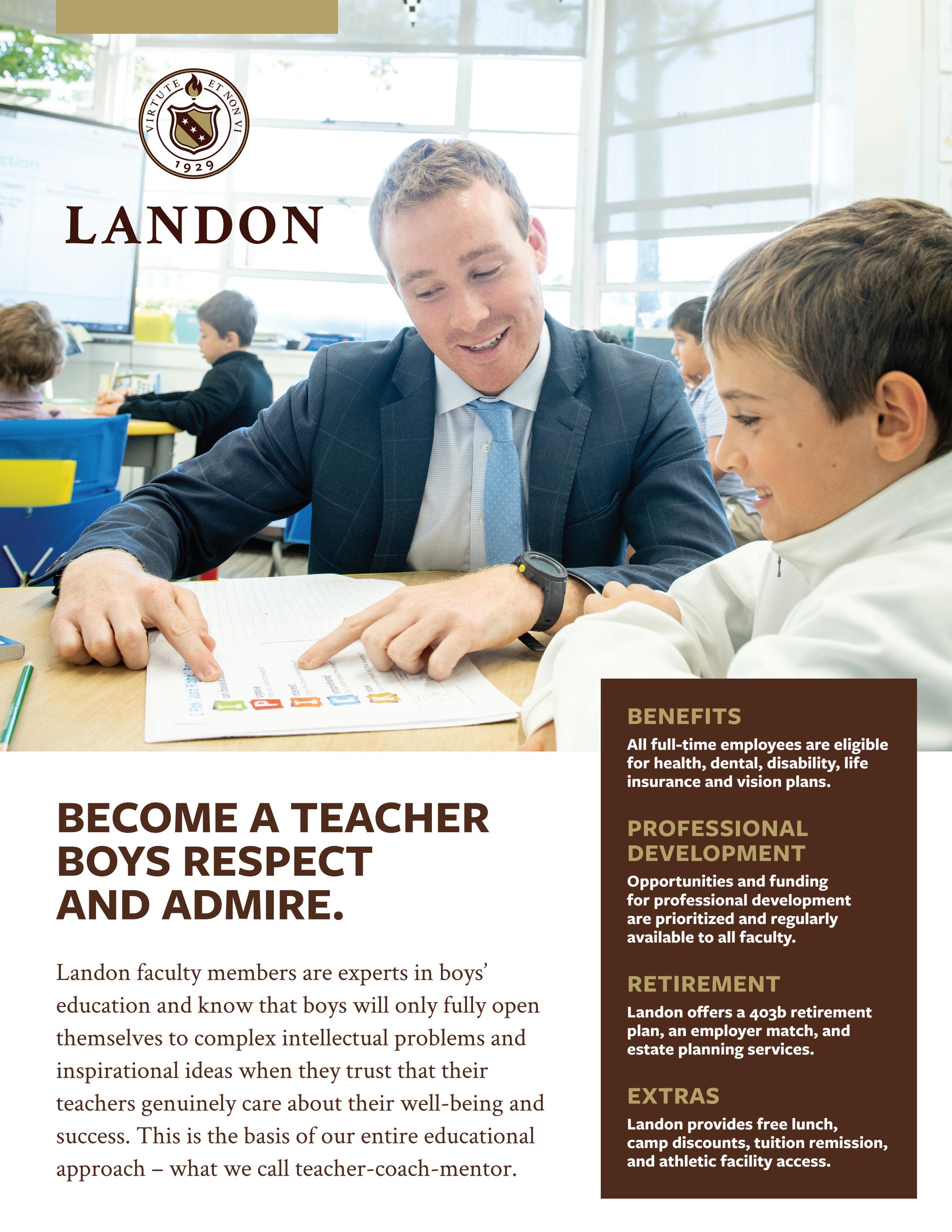 2022 Teacher Development Program Flyer by Landon School - Issuu