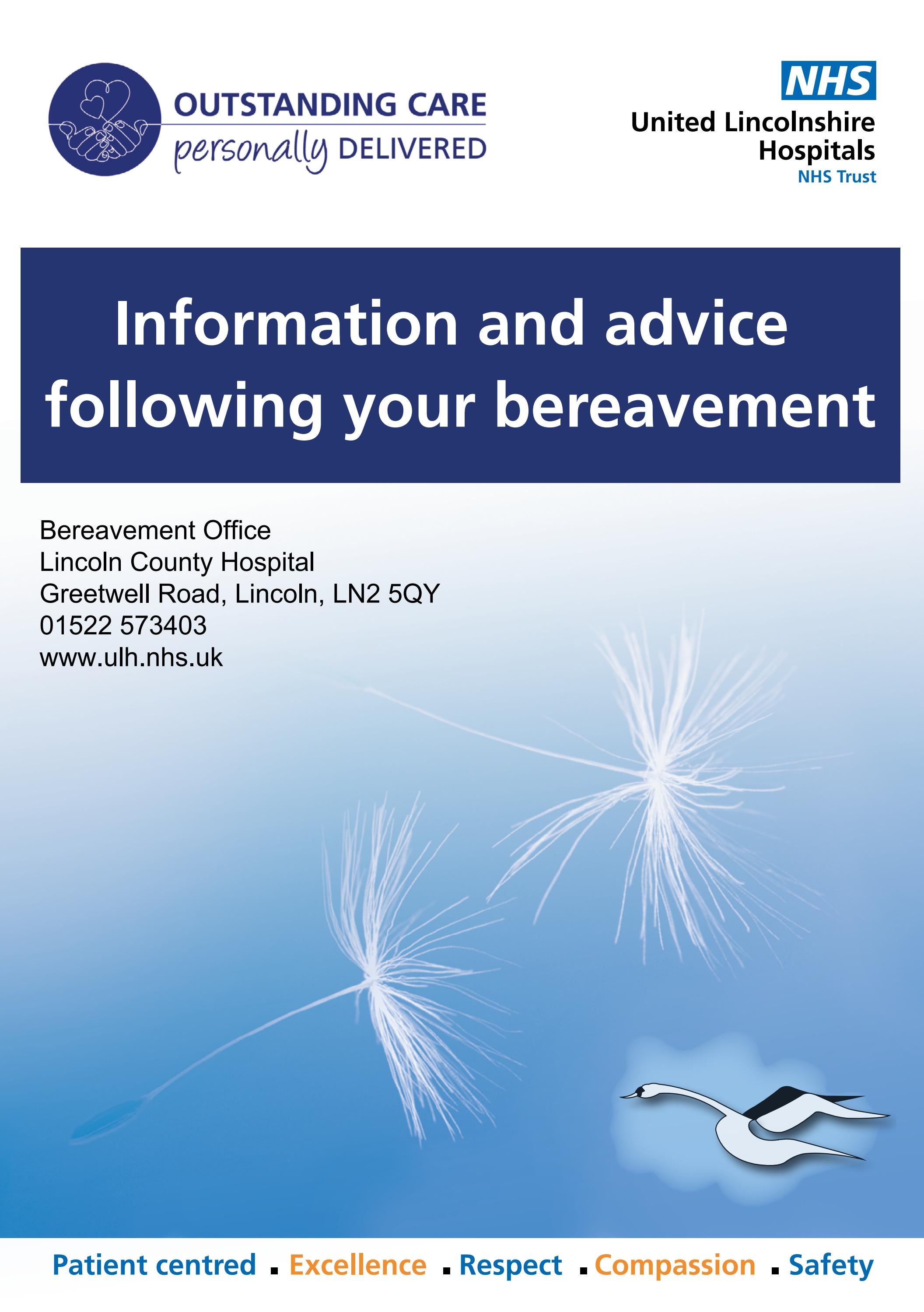 Lincoln County Hospital Bereavement Booklet by bereavementadvice - Issuu