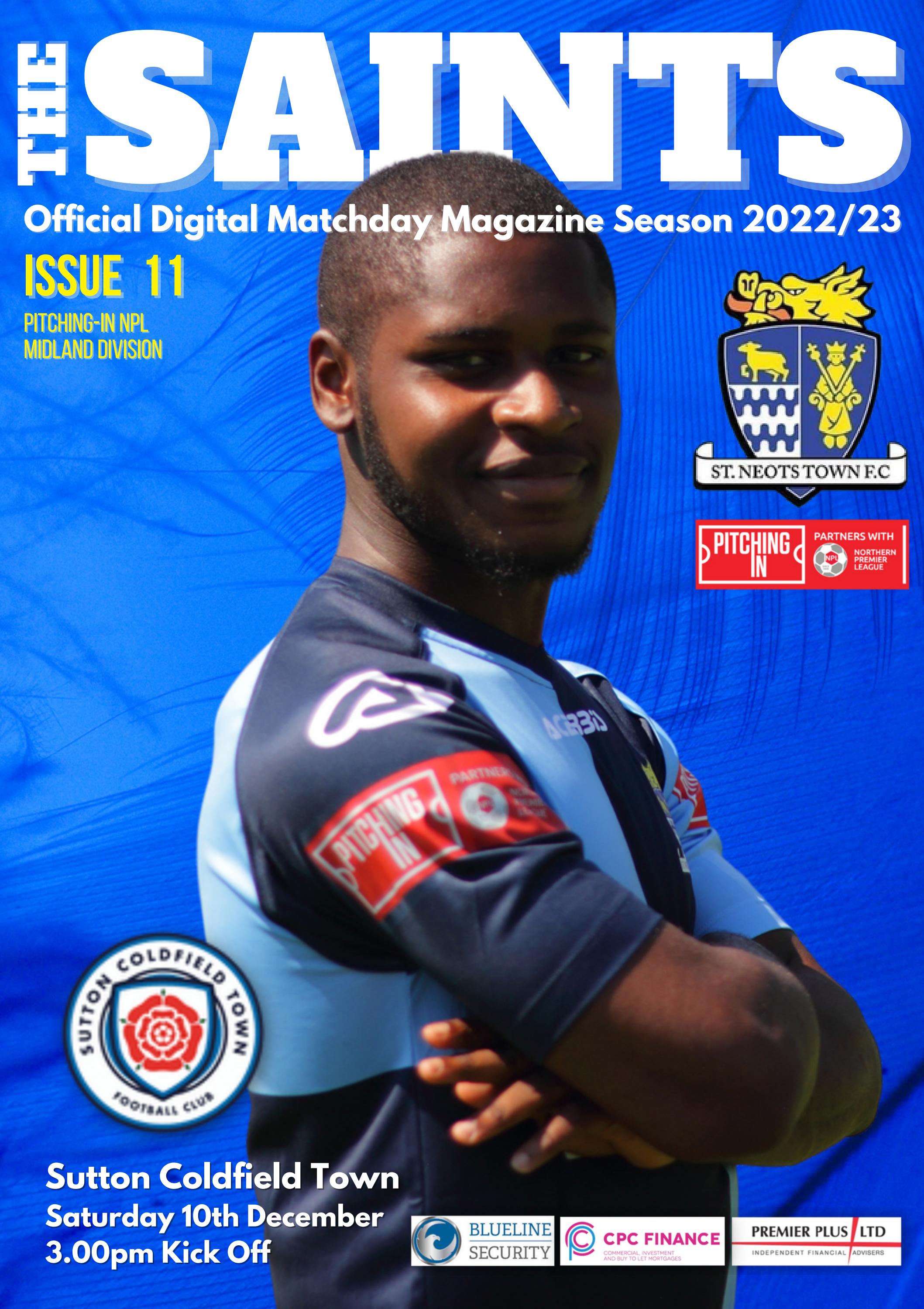 2022/23 - Issue Eleven - Sutton Coldfield Town by St Neots Town ...