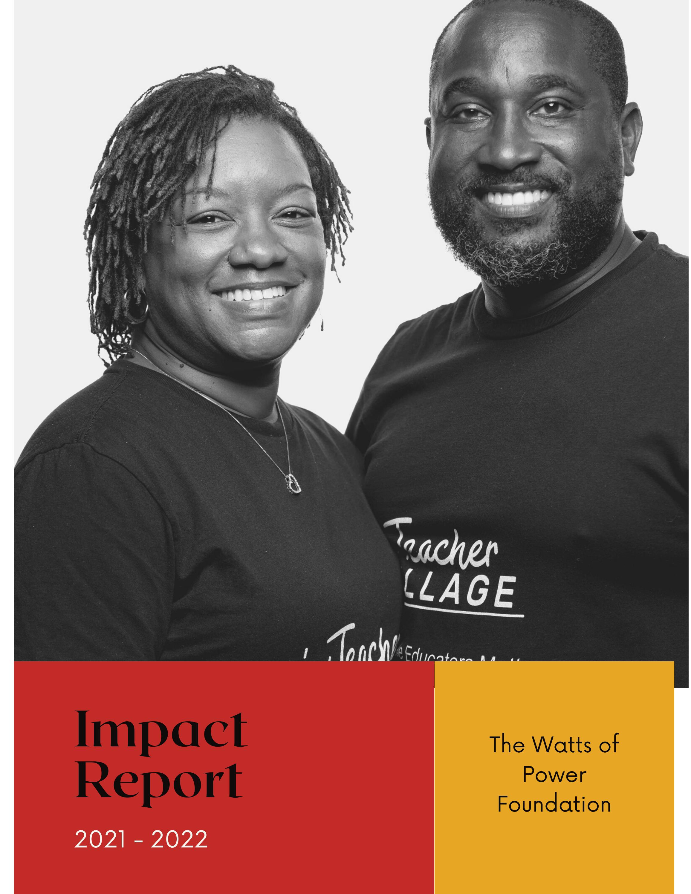 The Watts of Power Foundation Impact Report by Peter Watts - Issuu