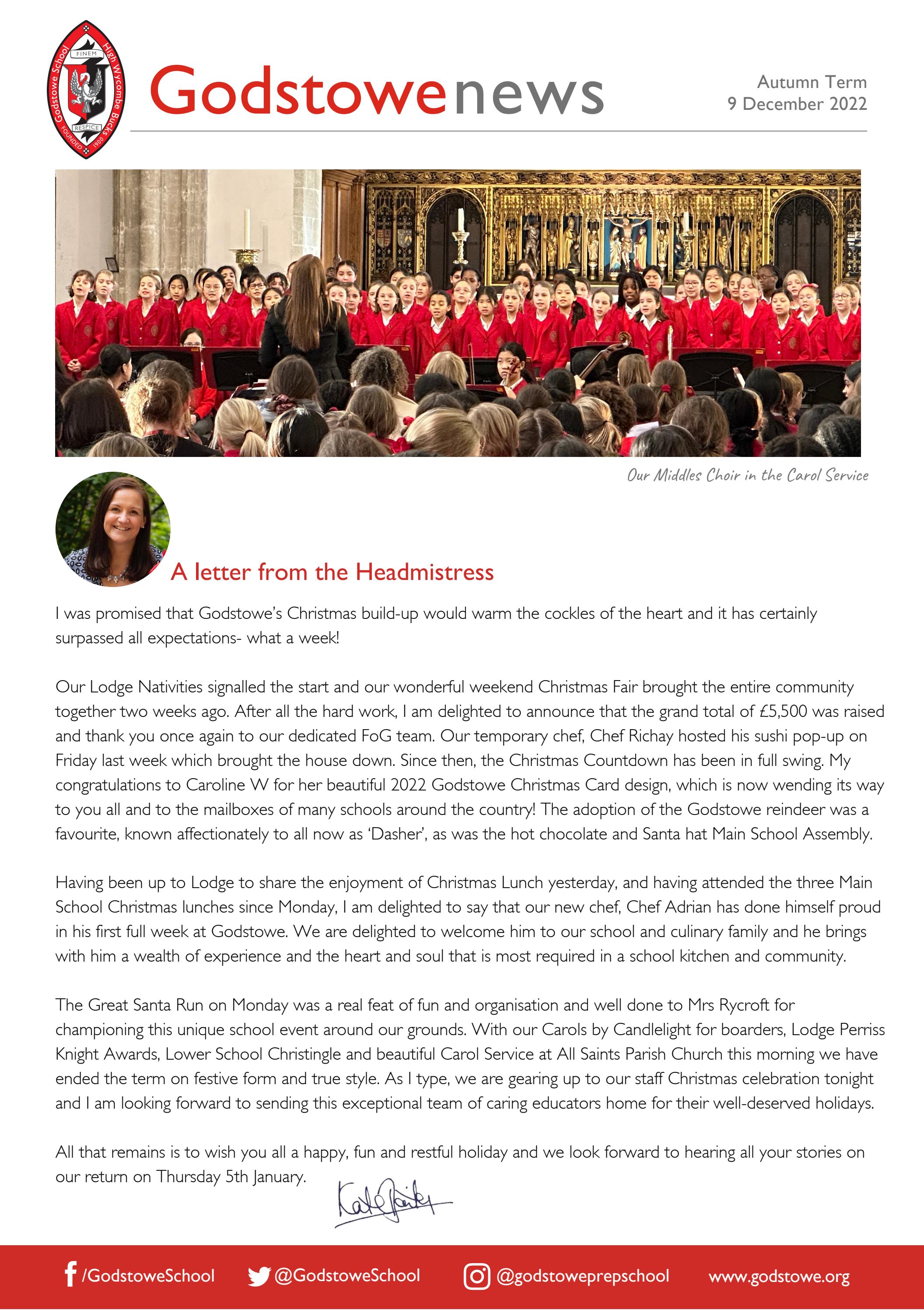 Godstowe News: Autumn Term 9/12 by GodstowePrep - Issuu
