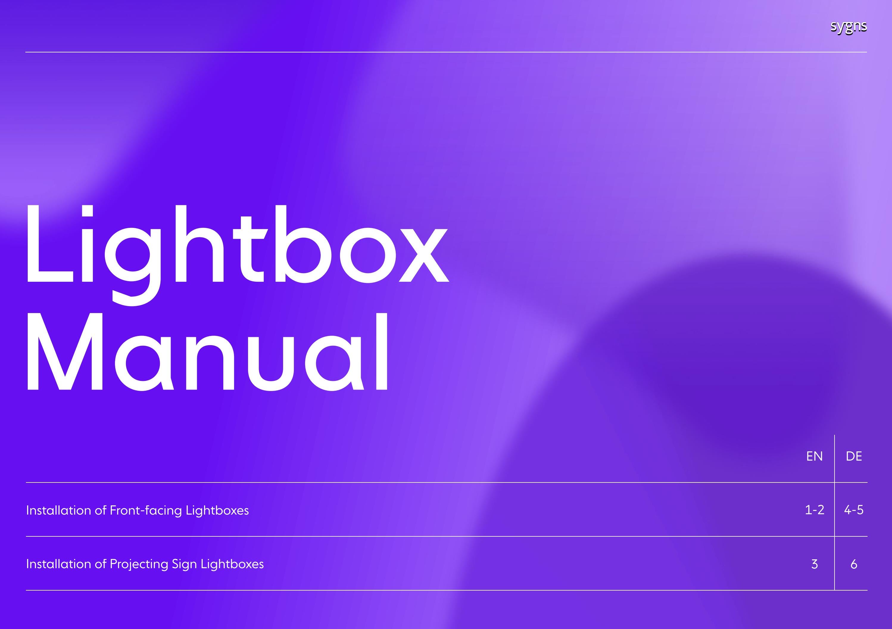 Lightbox manual by Sygns - Issuu