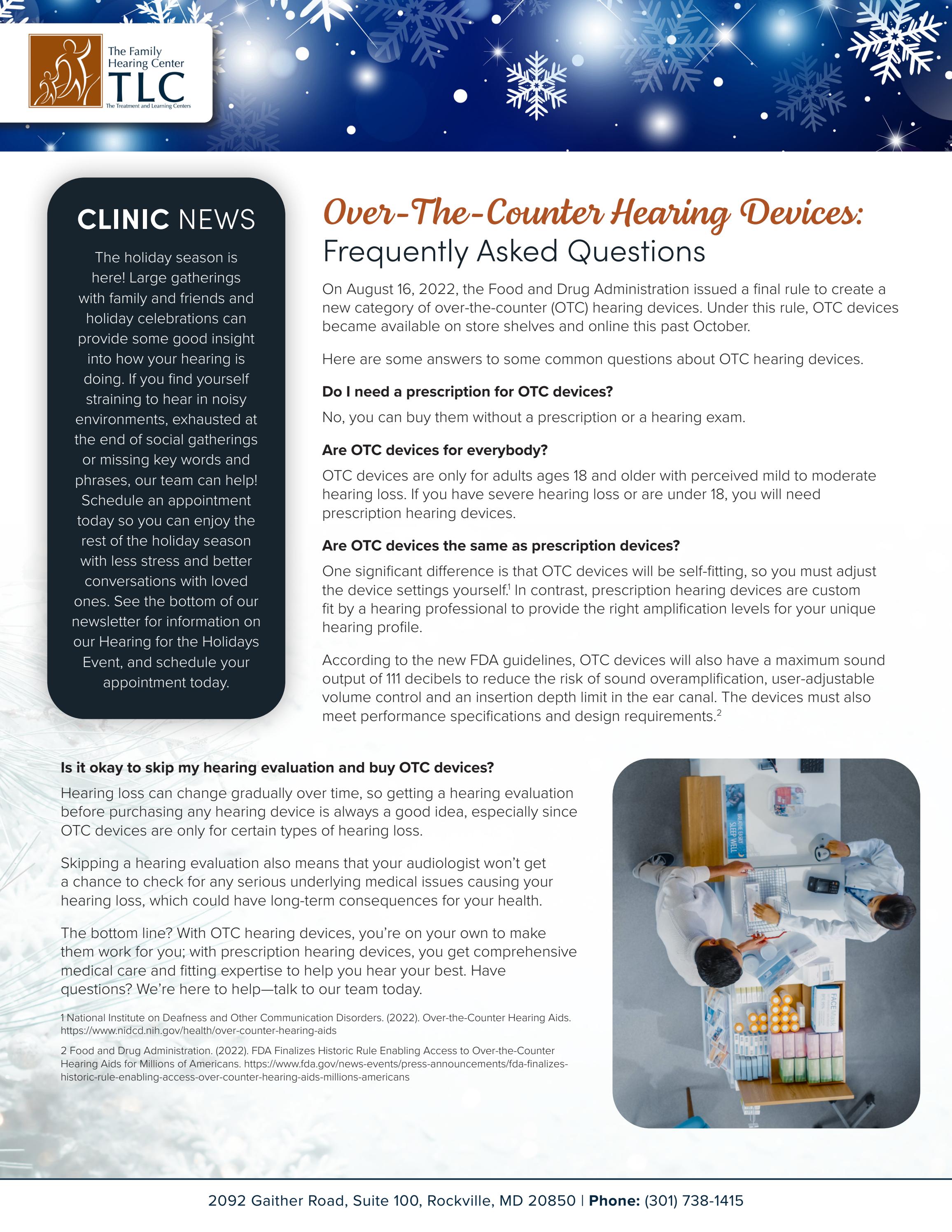 The Family Hearing Center 2022 Holiday Edition E-Newsletter by ...